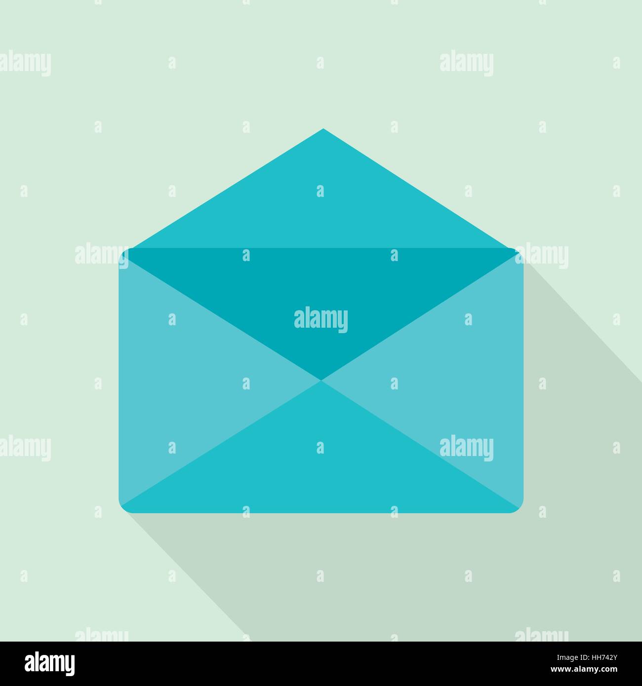 Open envelope icon, flat style Stock Vector Image & Art - Alamy