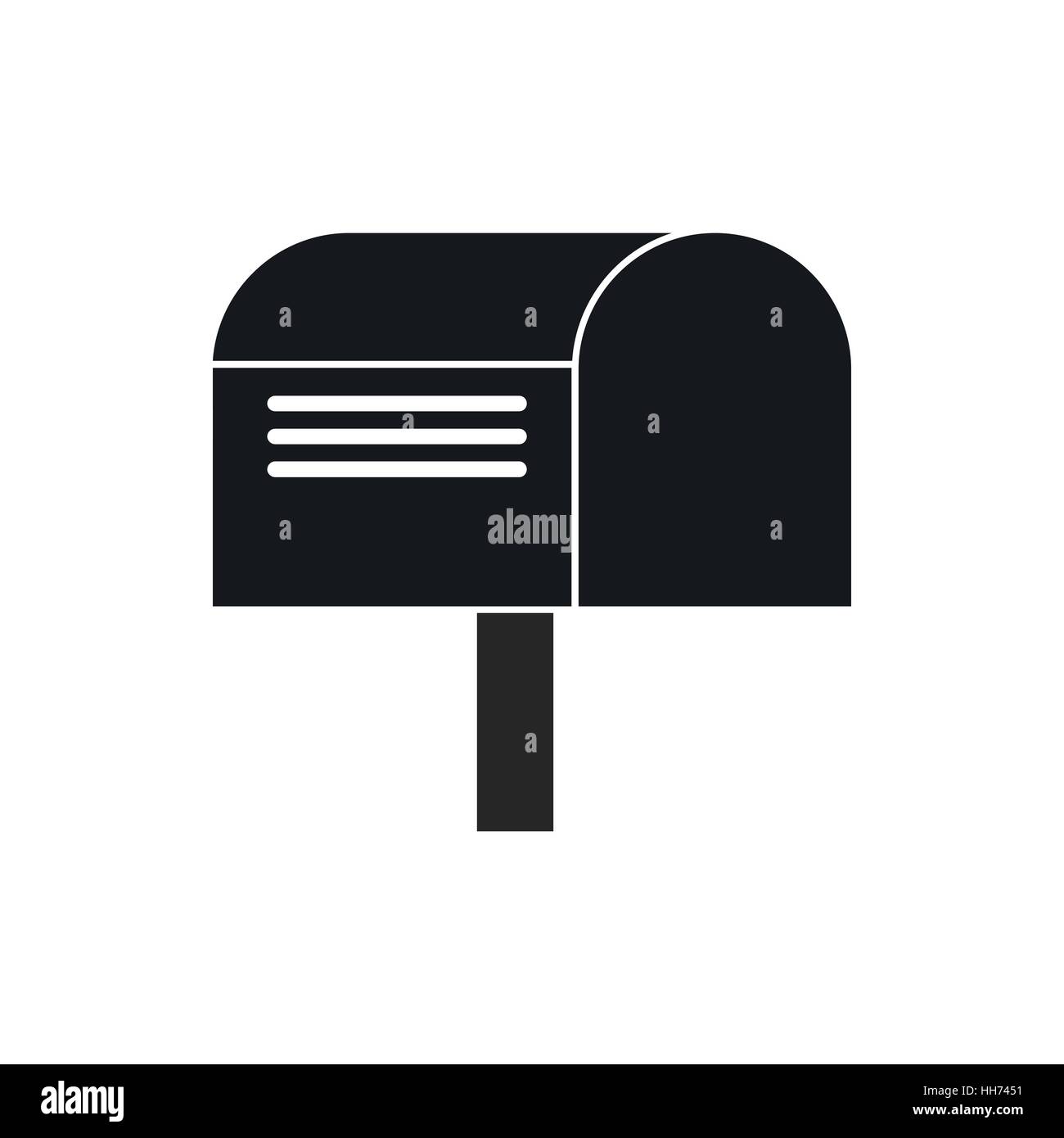 Mailbox icon in simple style Stock Vector Image & Art - Alamy