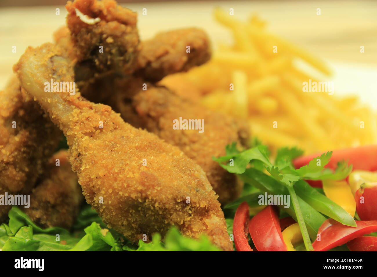 Crispy Chicken Legs Stock Photo - Alamy