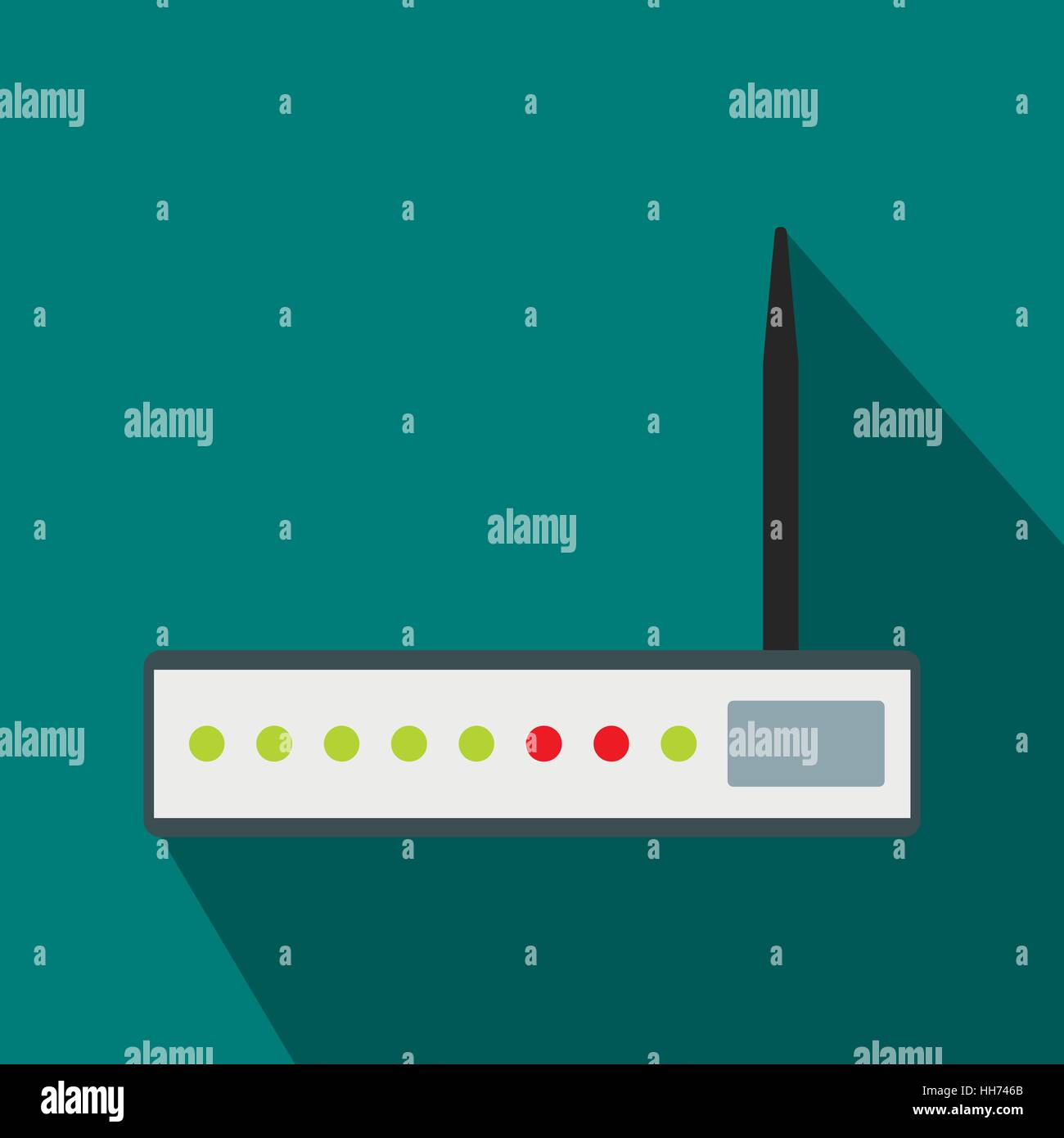 Router icon in flat style Stock Vector Image & Art - Alamy