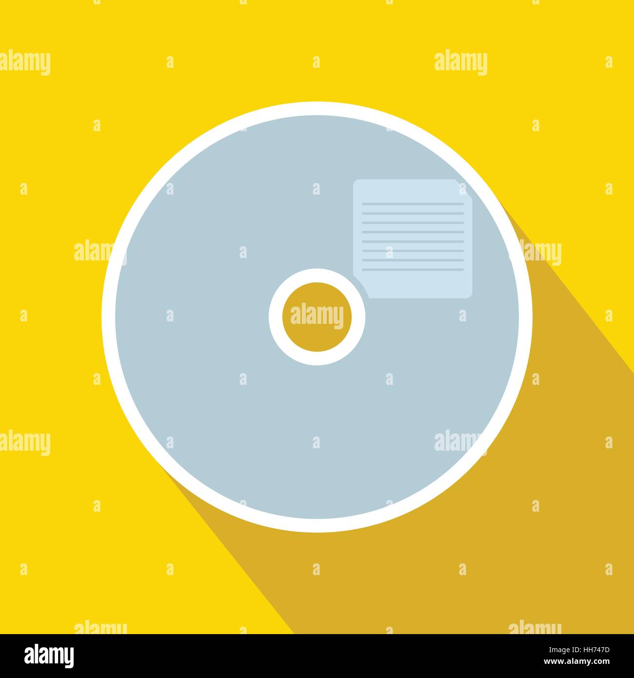 Blank CD icon in flat style Stock Vector Image & Art - Alamy