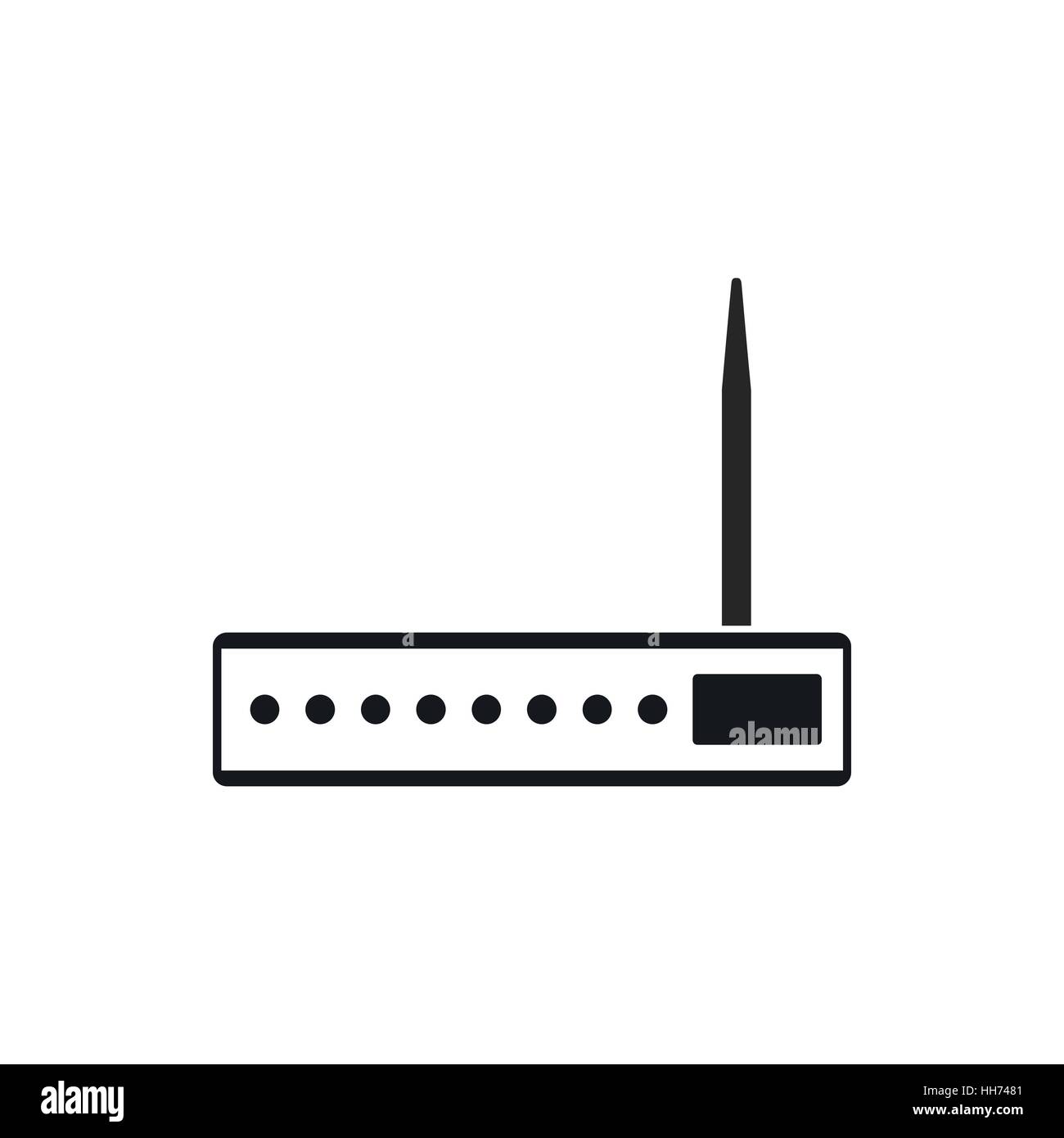 Router icon in simple style Stock Vector Image & Art - Alamy