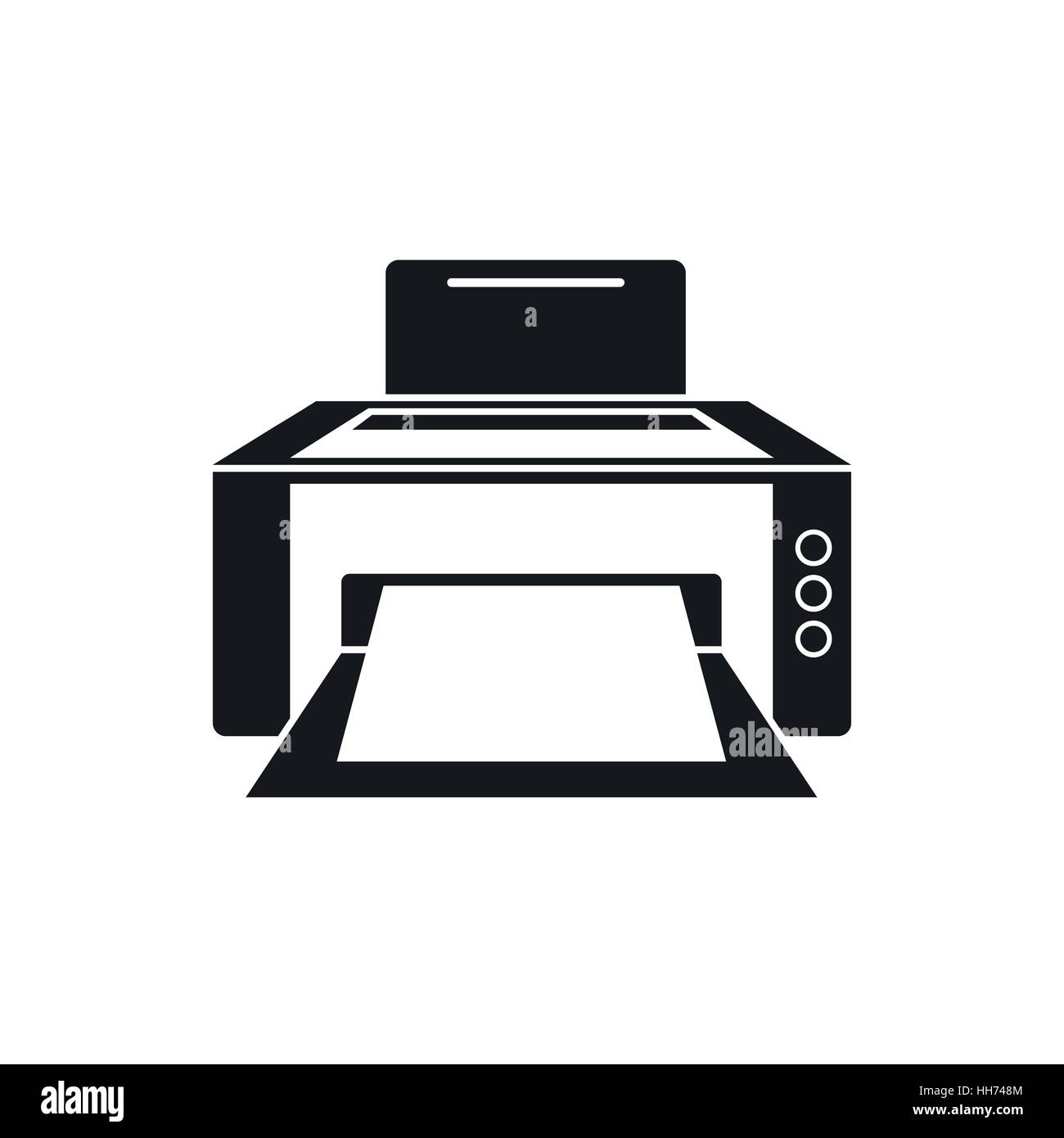 Printer icon in simple Cut Out Stock Images & Pictures - Alamy