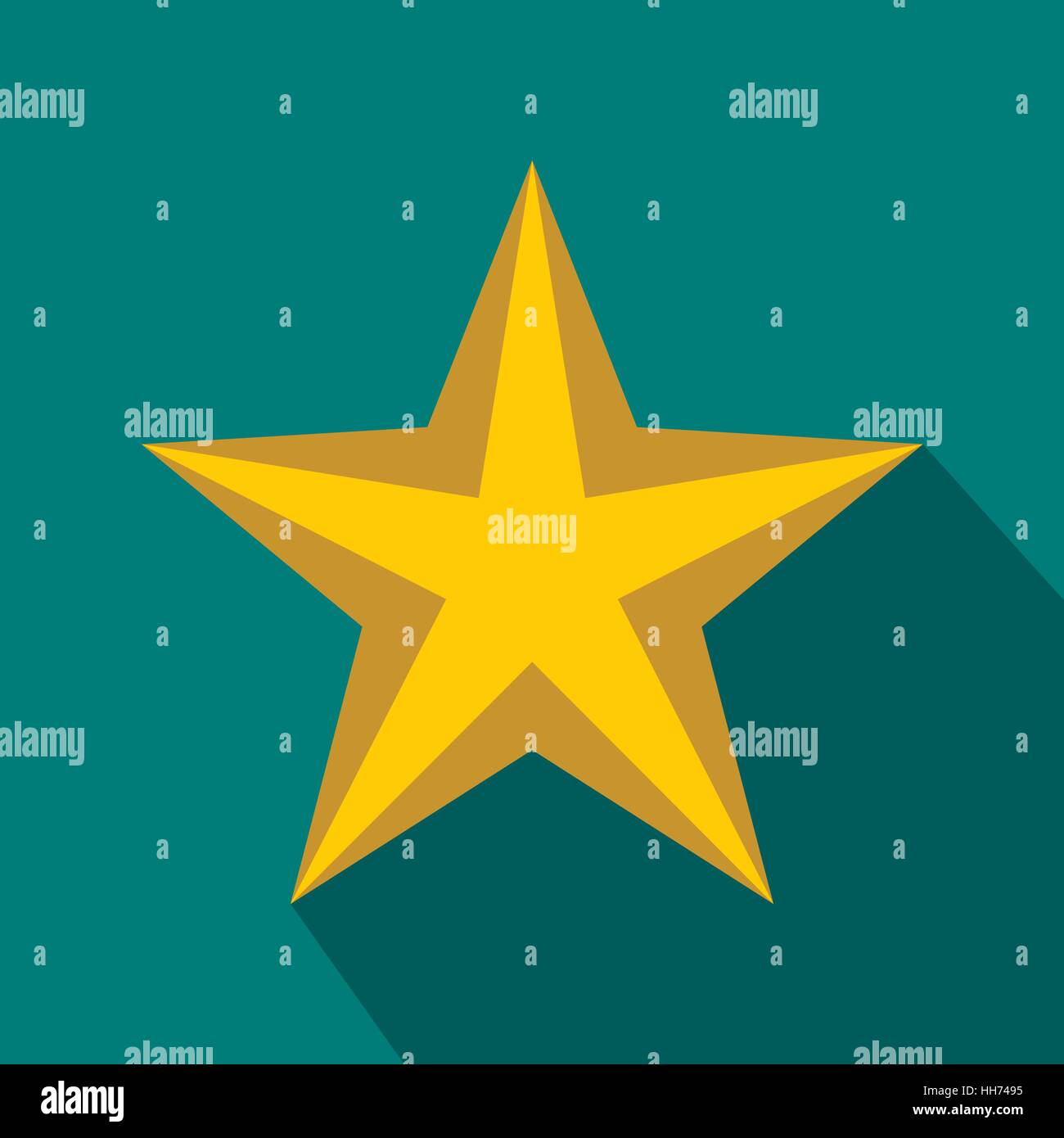 Star icon, flat style Stock Vector Image & Art - Alamy