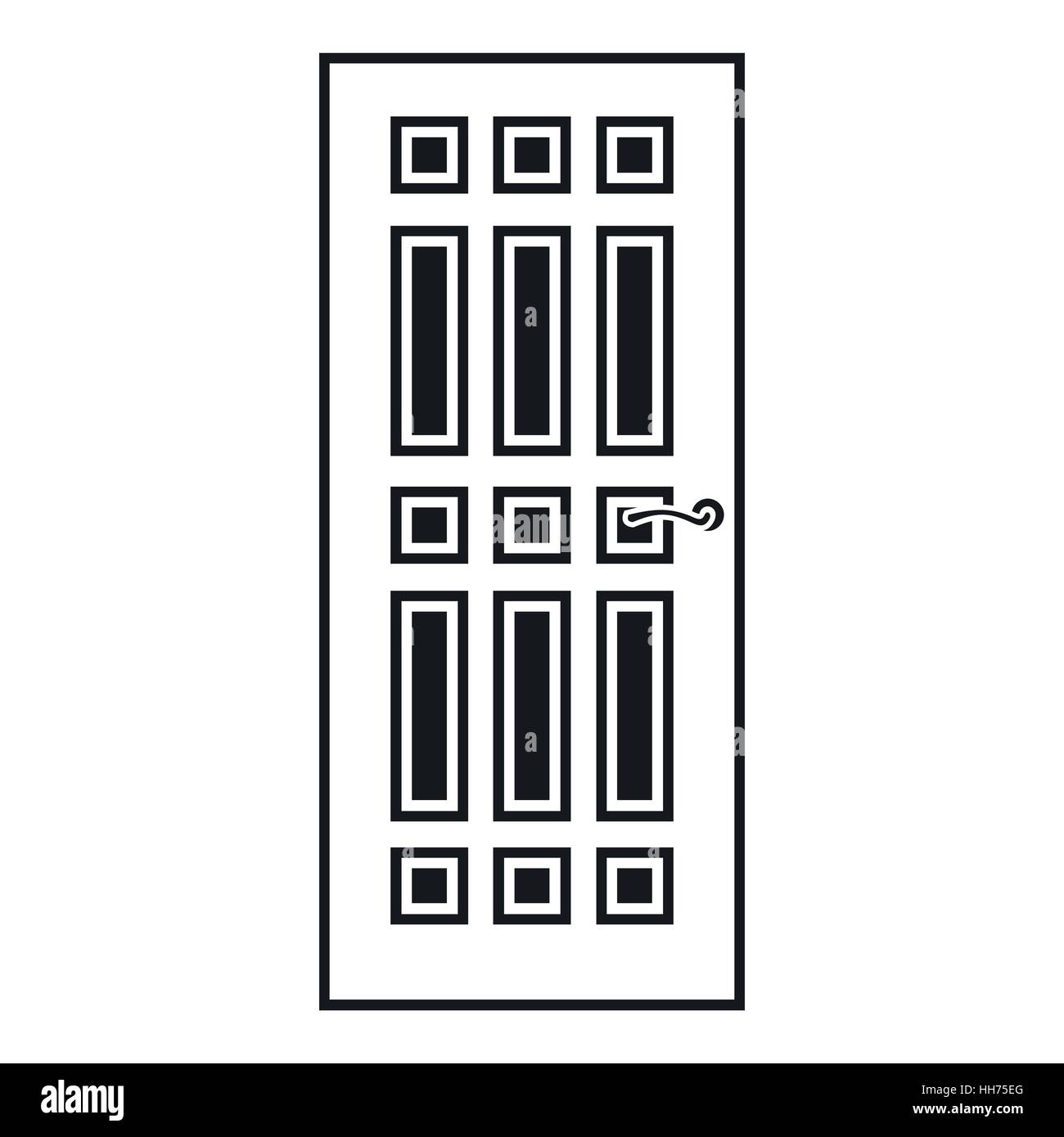 Front door icon in simple style Stock Vector Image & Art - Alamy