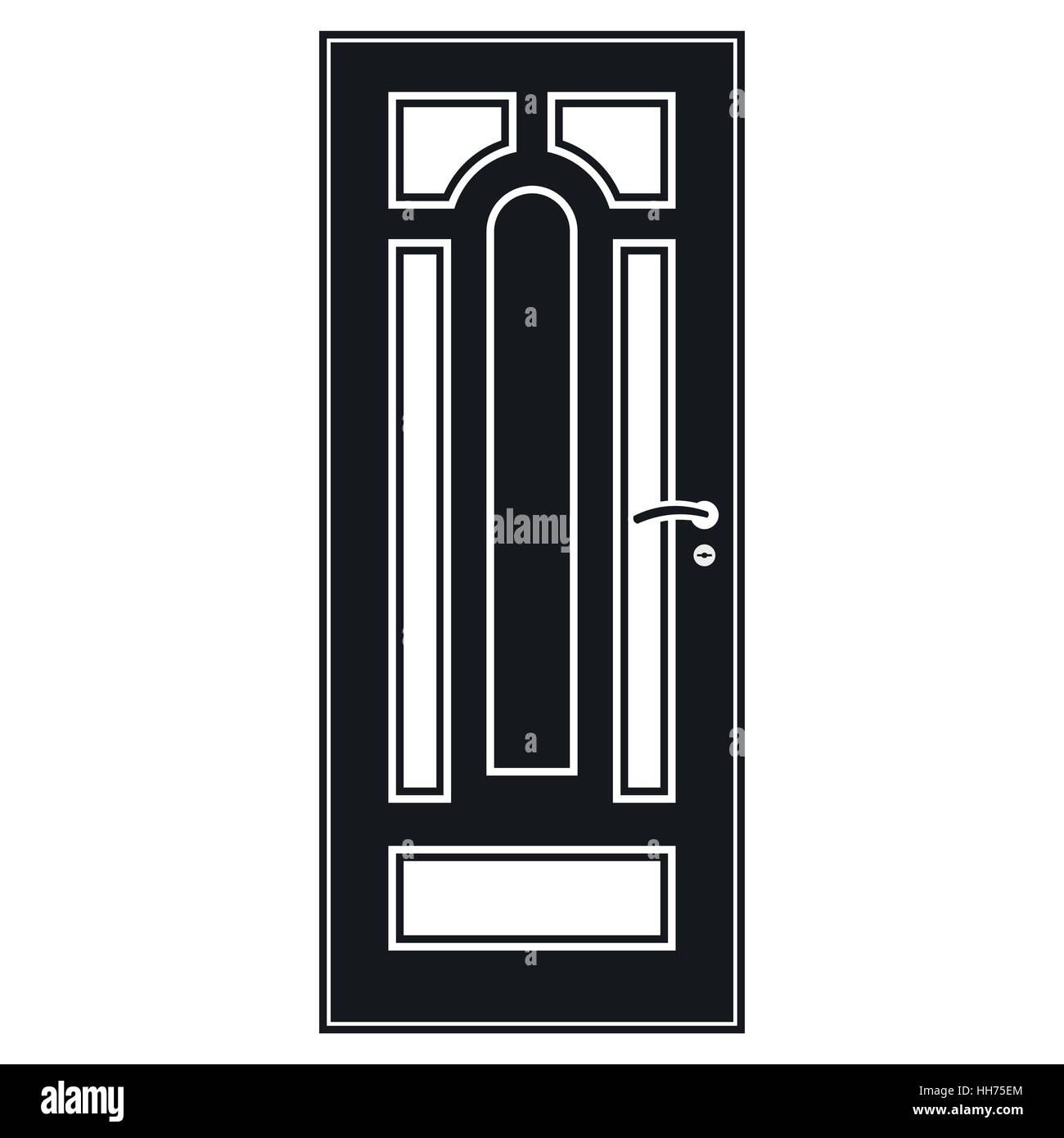 Front door icon in simple style Stock Vector Image & Art - Alamy