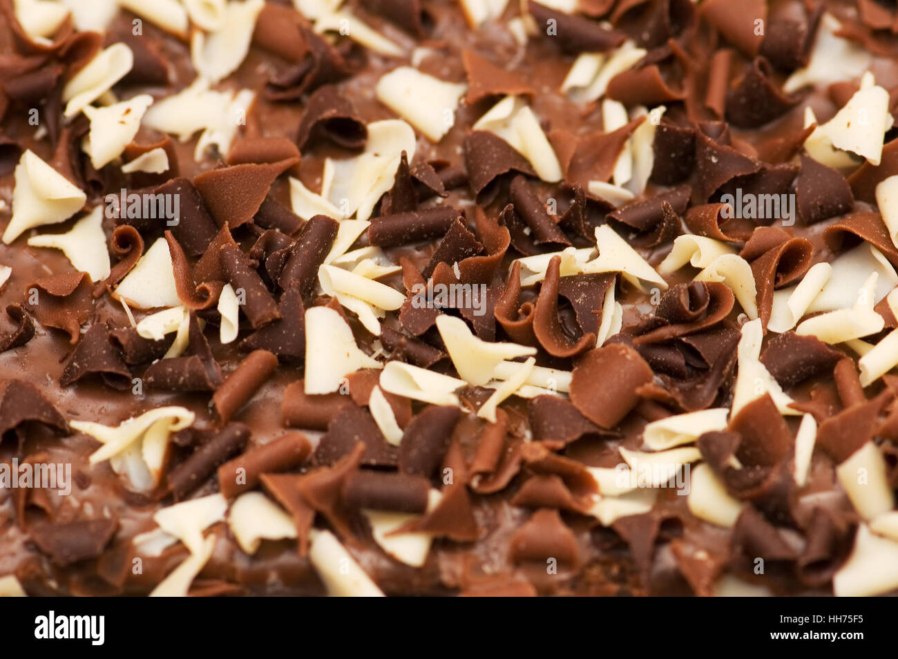 Chocolate topping of cake Stock Photo - Alamy