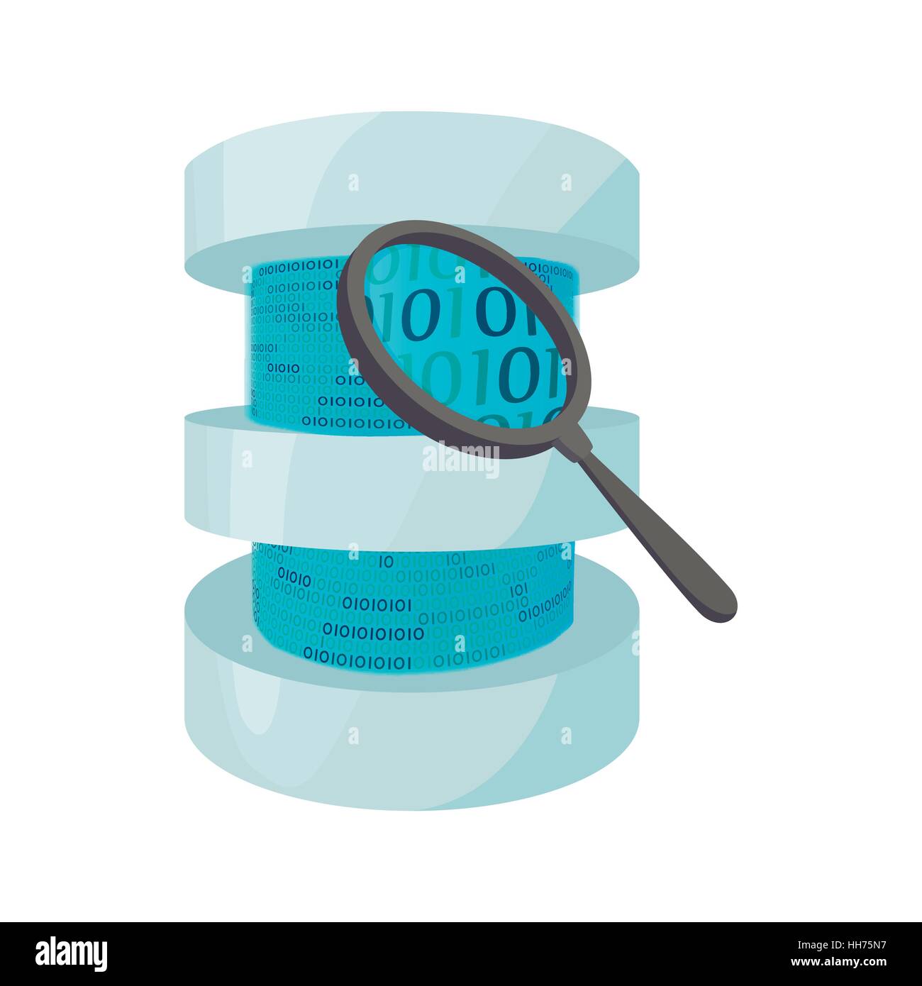 Database icon in cartoon style Stock Vector Images - Alamy