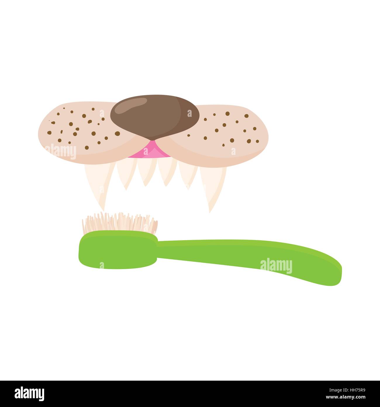 Toothbrush dogs icon, cartoon style Stock Vector Image & Art - Alamy