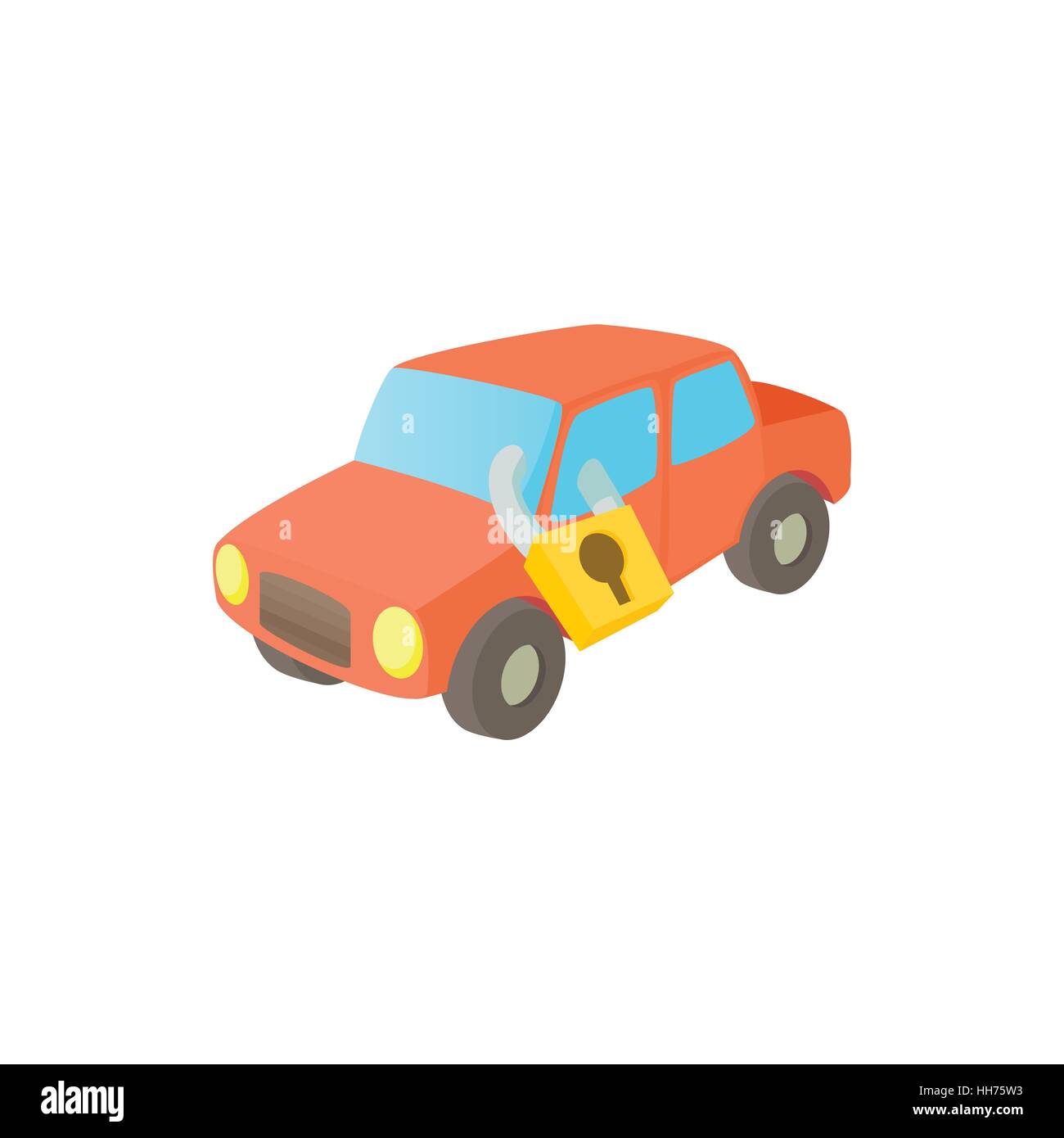Impounded car icon, cartoon style Stock Vector Image & Art - Alamy