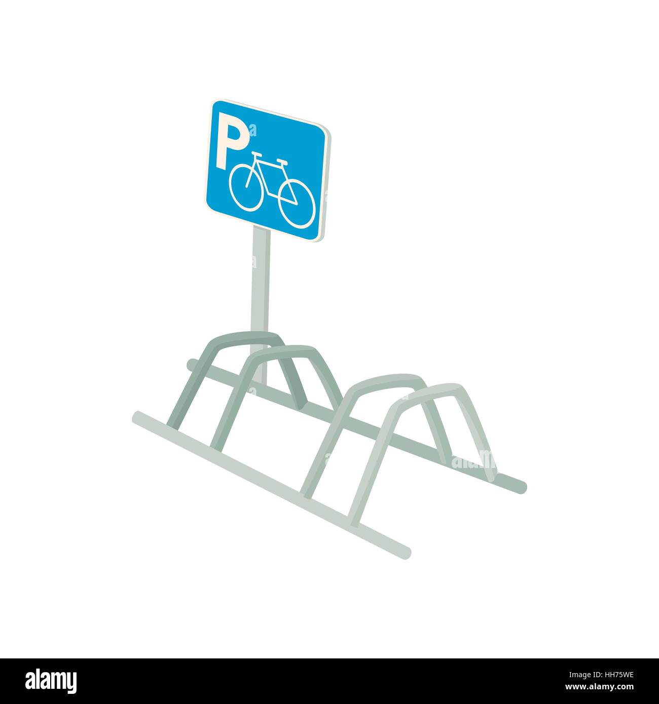 Bike parking location icon Stock Vector Images - Alamy