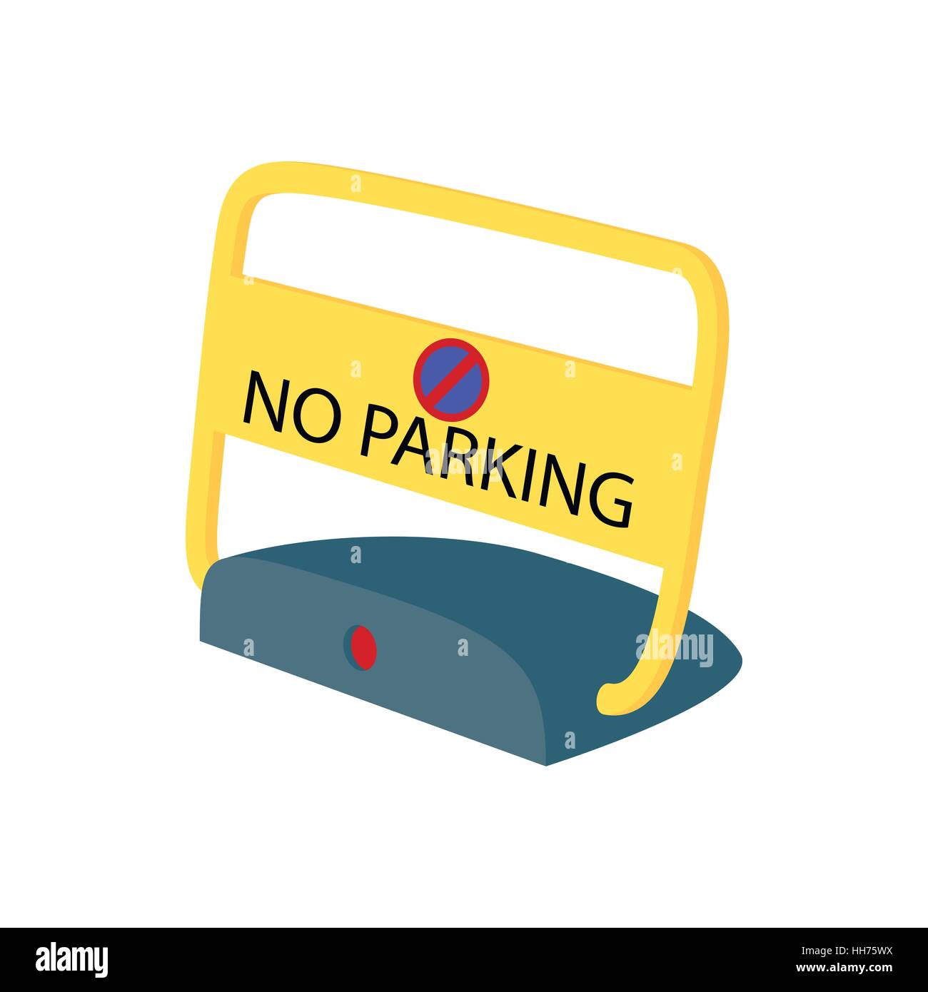 Sign no parking icon, cartoon style Stock Vector Image & Art - Alamy