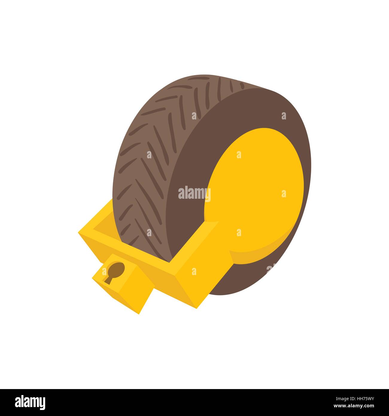 Lock for car wheels icon, cartoon style Stock Vector Image & Art - Alamy