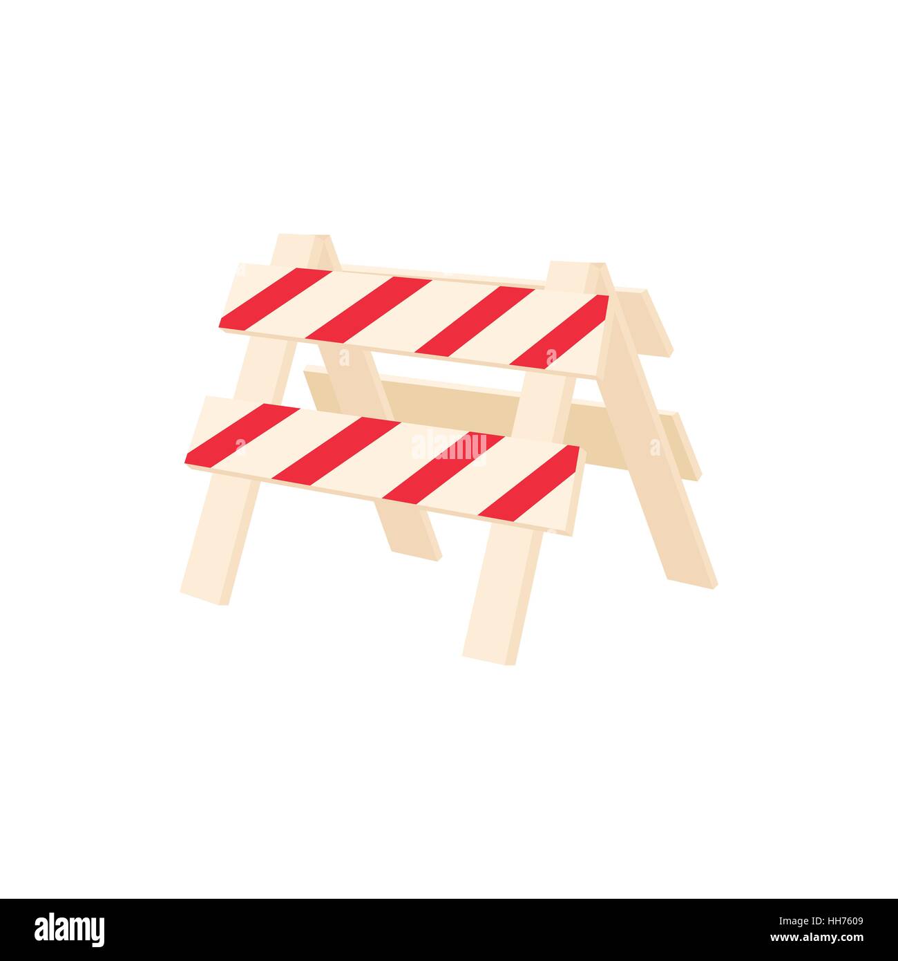 Traffic barrier icon, cartoon style Stock Vector Image & Art - Alamy
