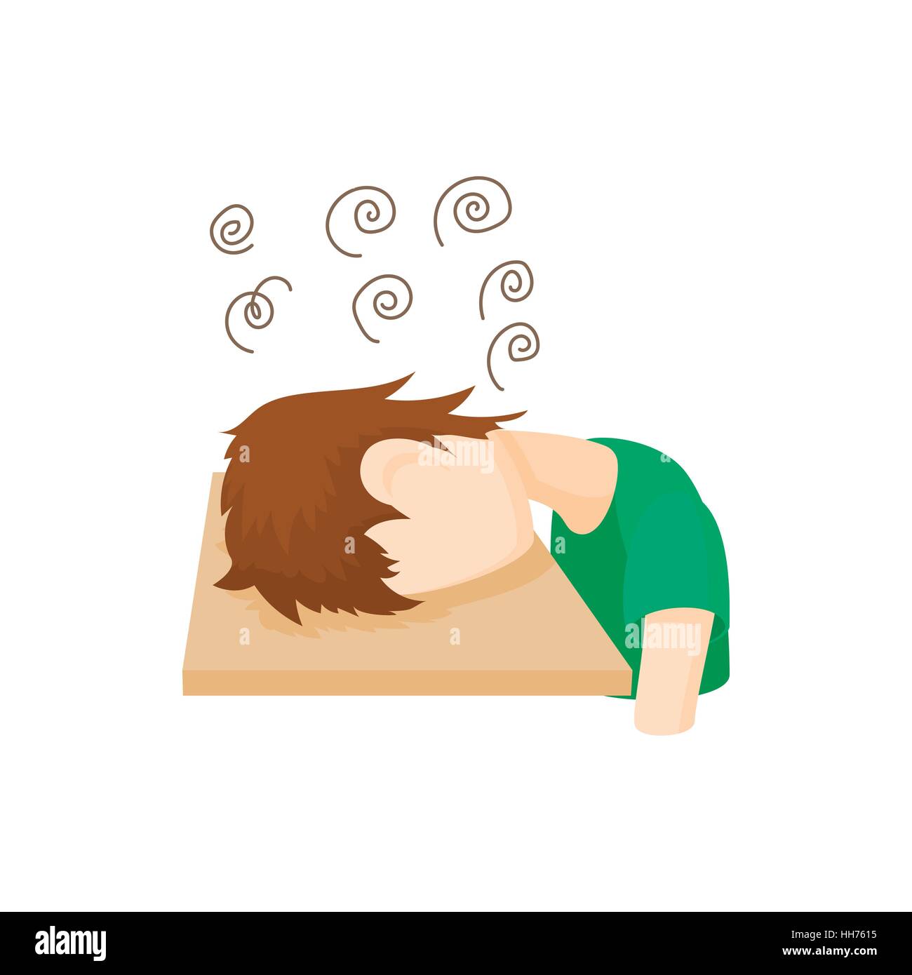 Stressed man icon, cartoon style Stock Vector Image & Art - Alamy
