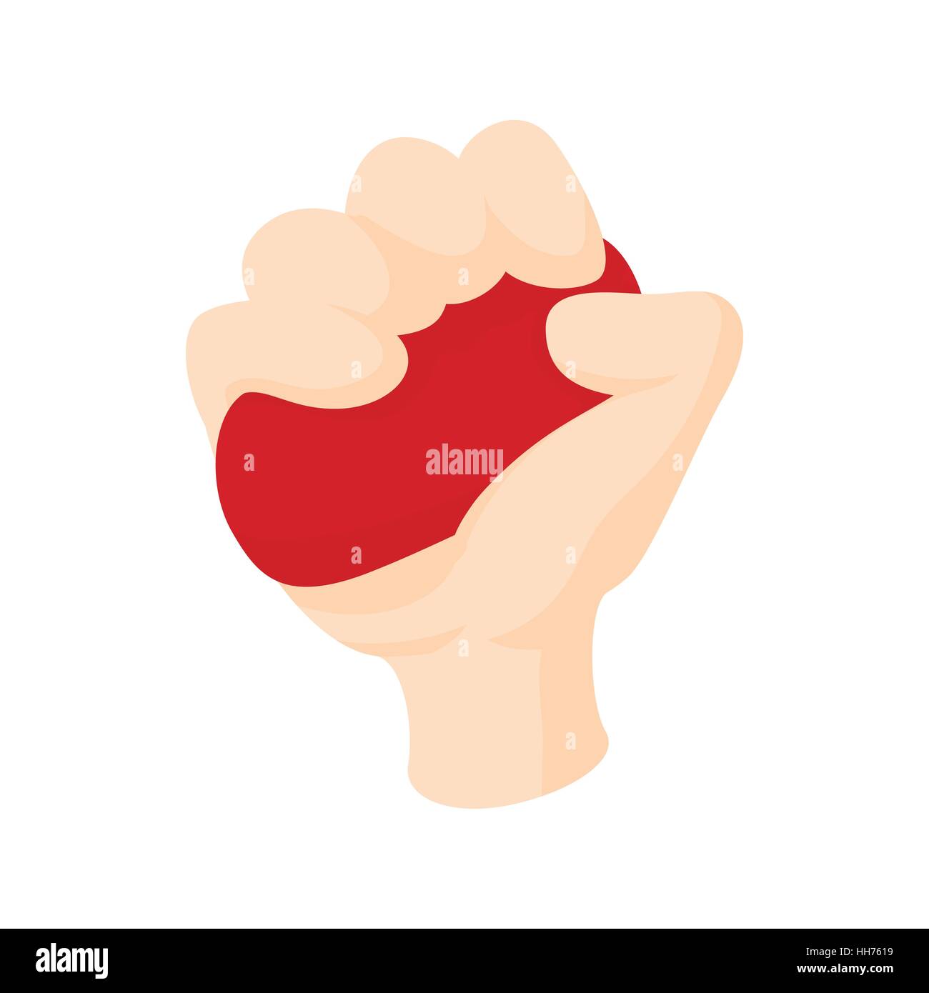 Squeezing stress ball Stock Vector Images - Alamy