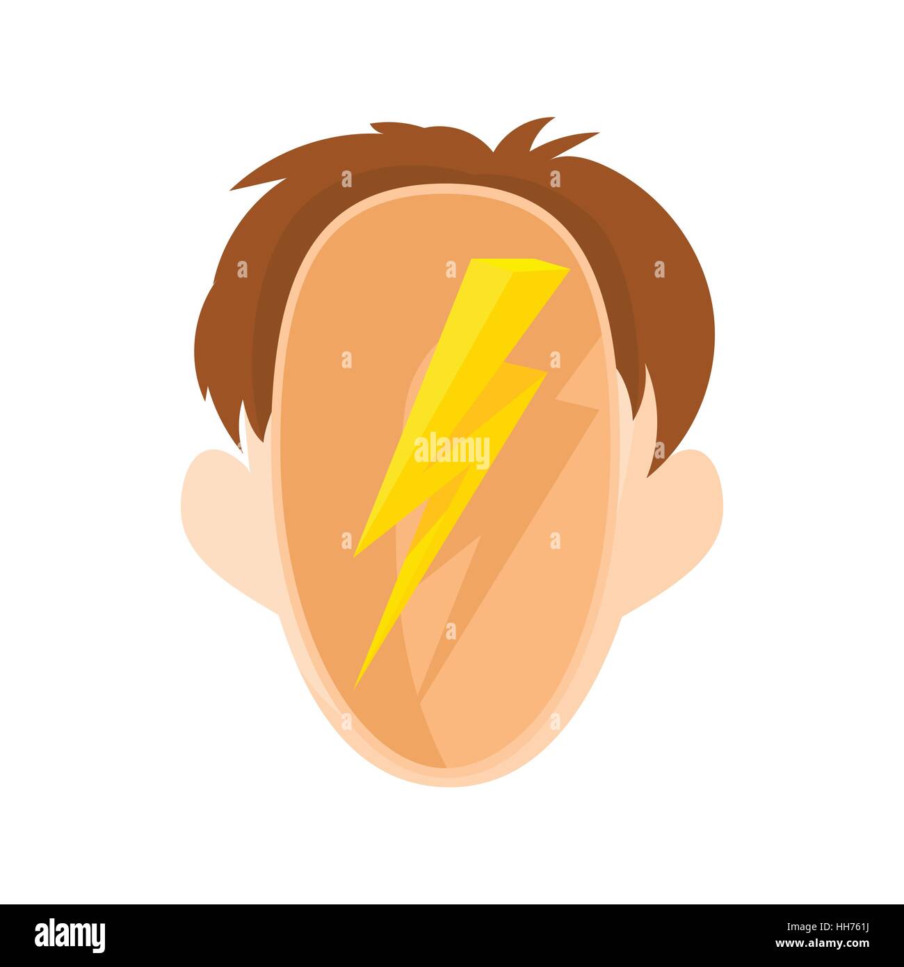 Lightning man head Stock Vector Images - Alamy