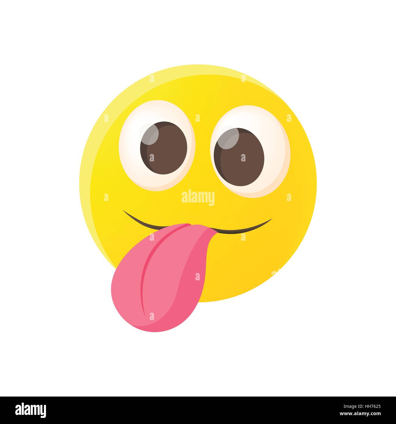 Cartoon Smiley Face With Tongue Sticking Out