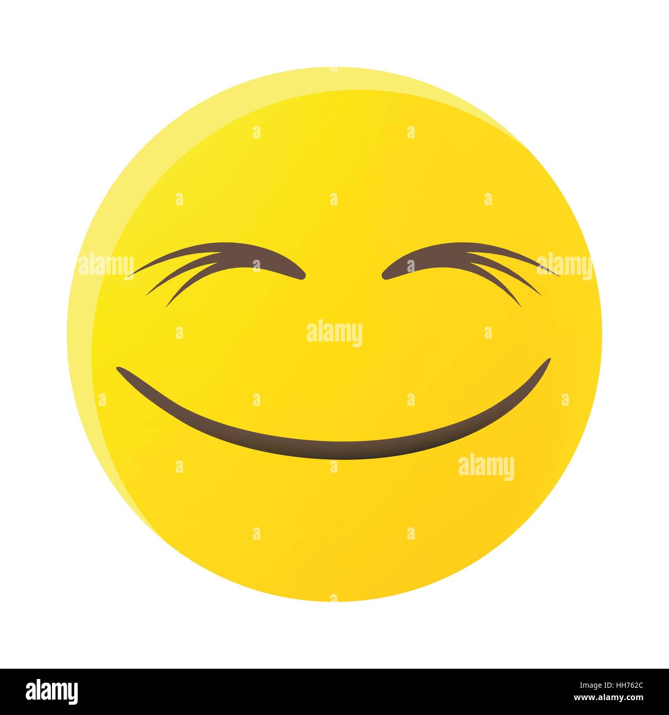 Smiling emoticon with smiling eyes icon Stock Vector Image & Art - Alamy