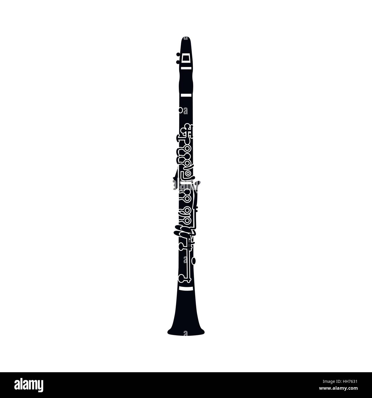 Clarinet icon, black simple style Stock Vector Image & Art - Alamy