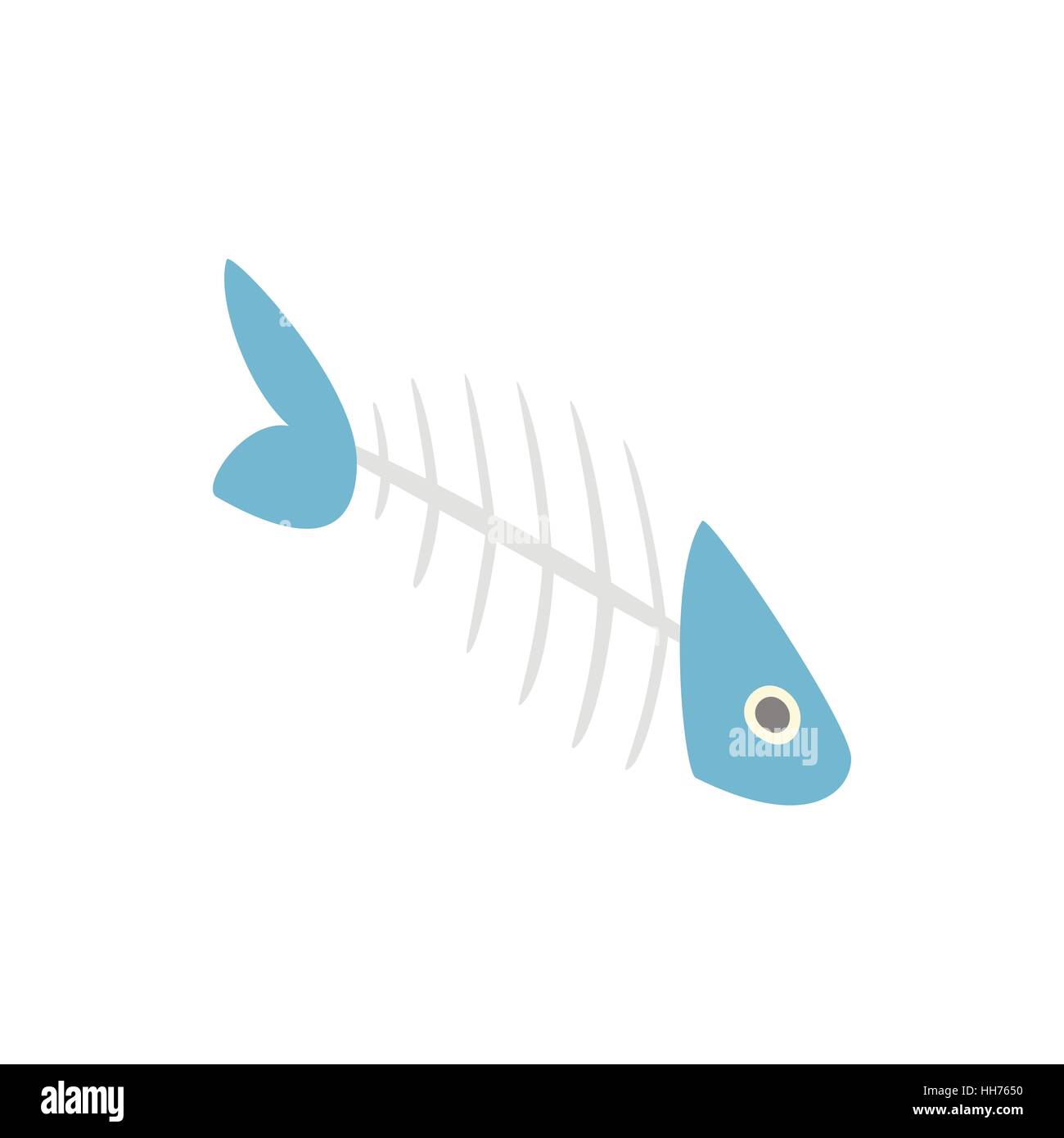 Fish bones icon, isometric 3d style Stock Vector Image & Art - Alamy