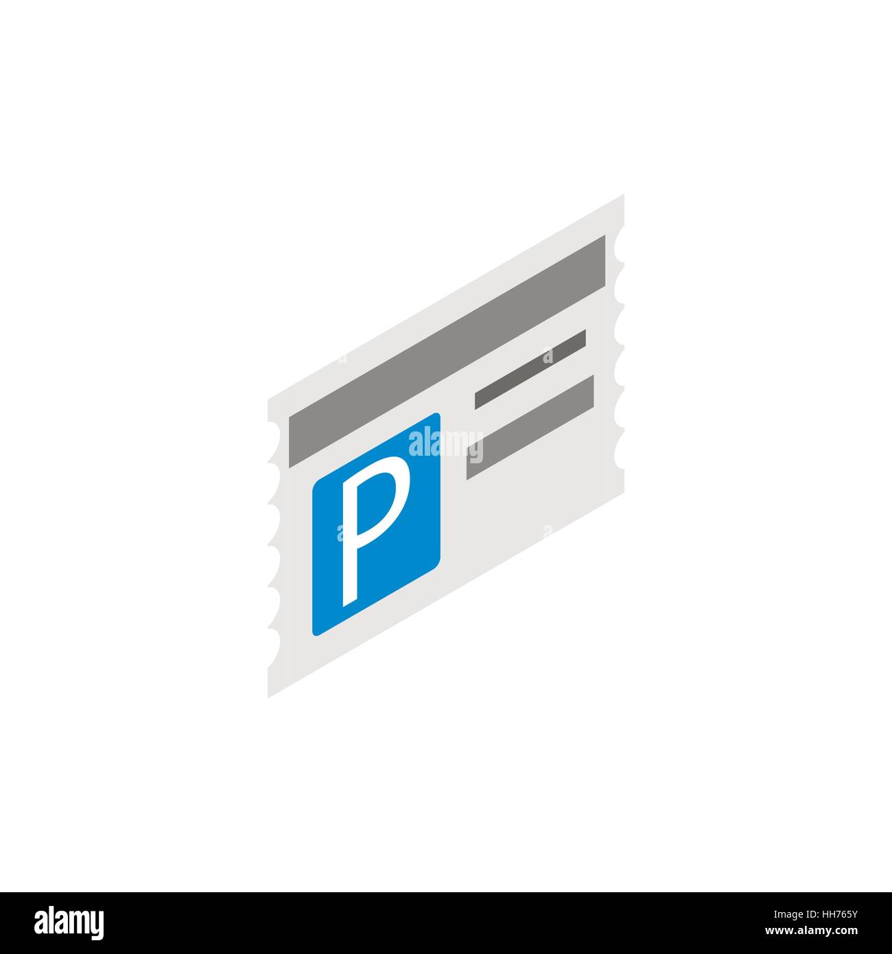 Card for car parking icon, isometric 3d style Stock Vector Image & Art ...