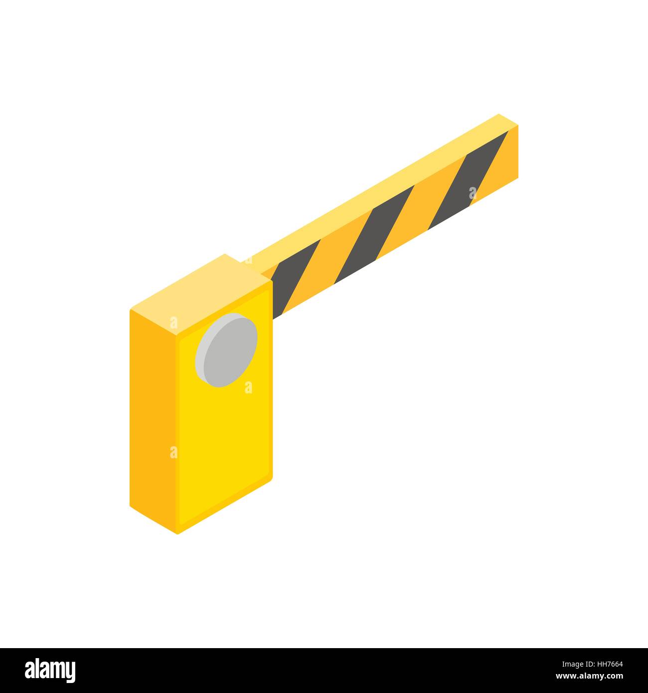 Cars parking entry gate Stock Vector Images - Alamy