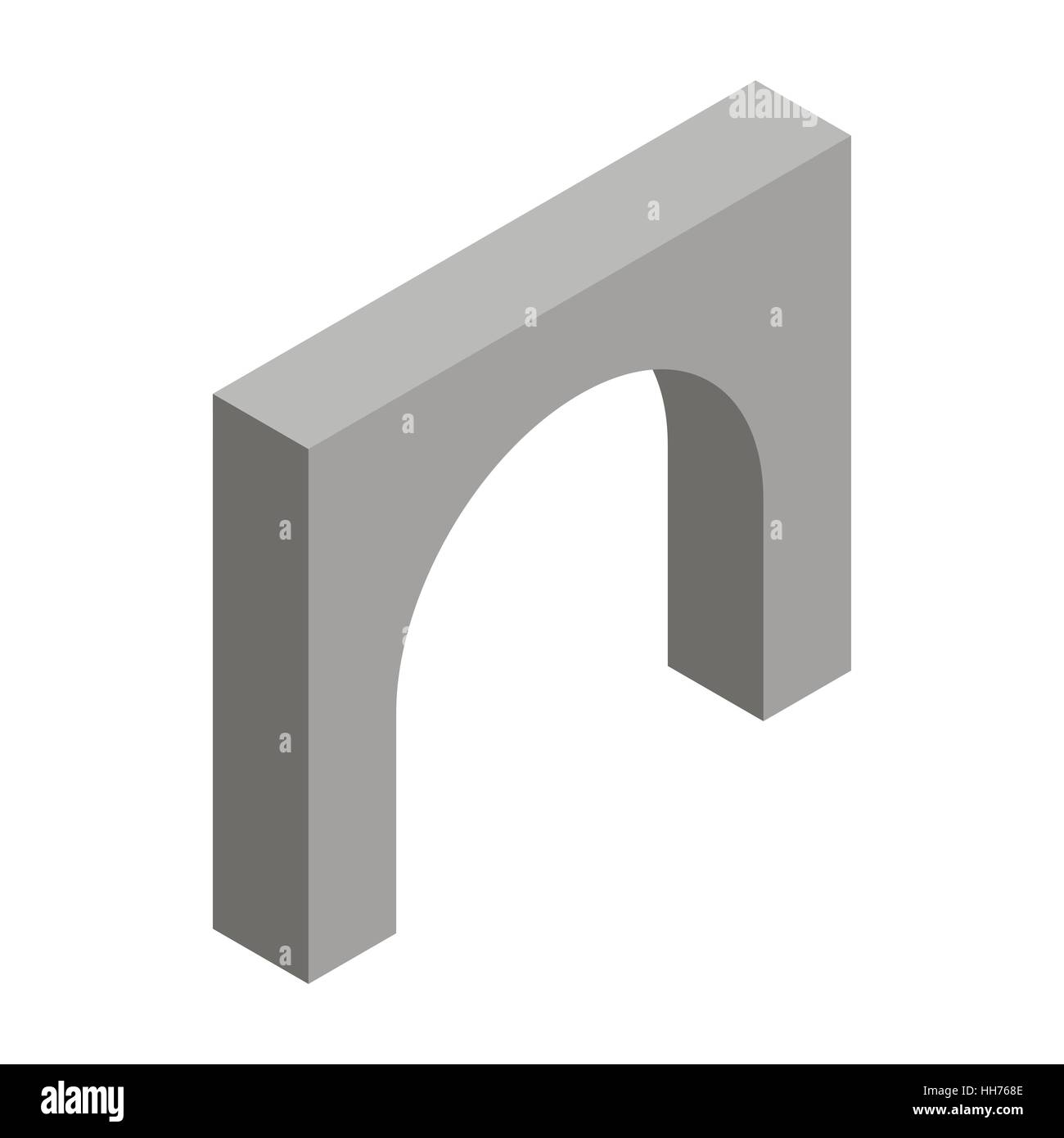 Gray arch icon, isometric 3d style Stock Vector Image & Art - Alamy