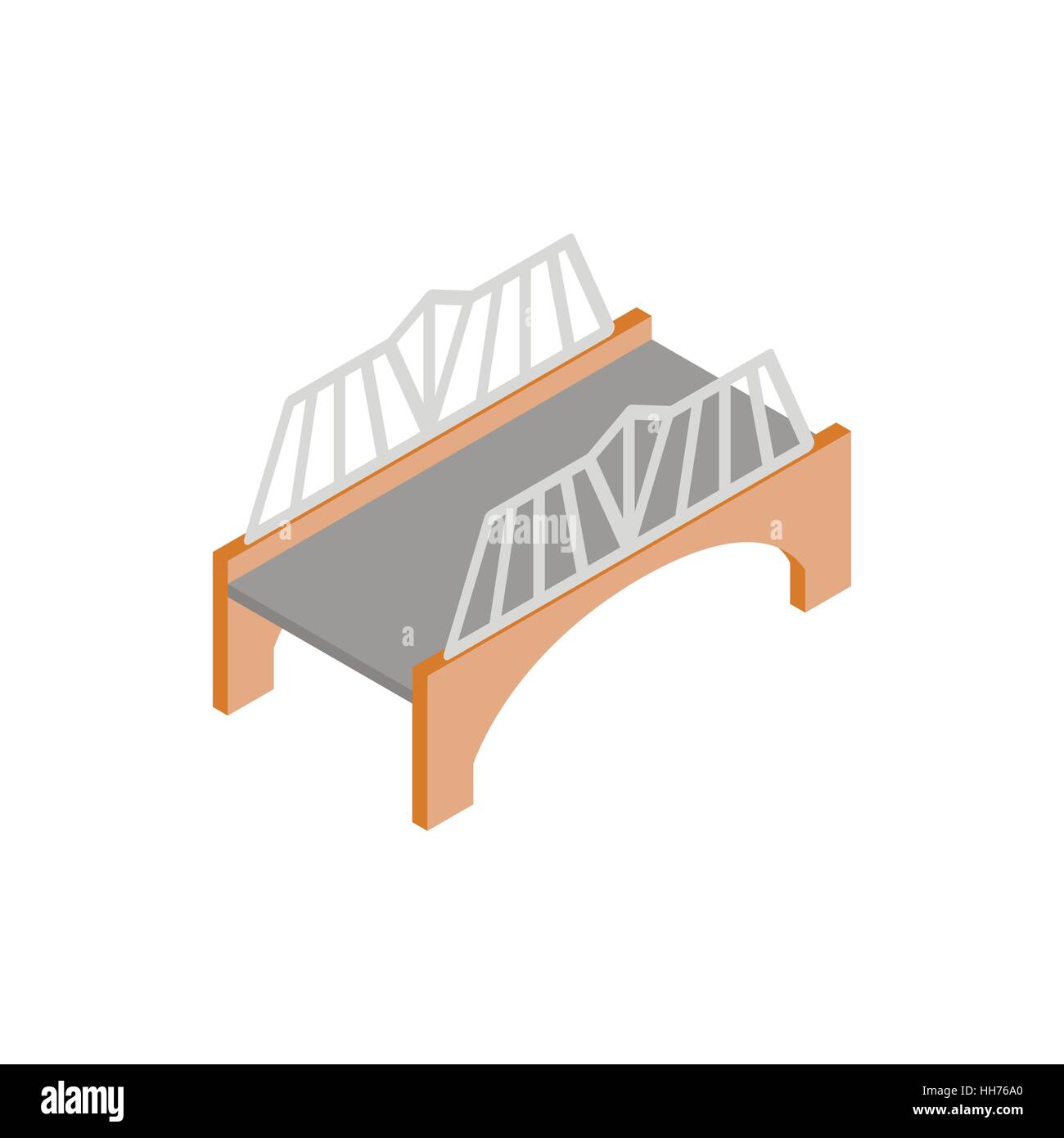Bridge with wrought iron railings icon Stock Vector Image & Art - Alamy