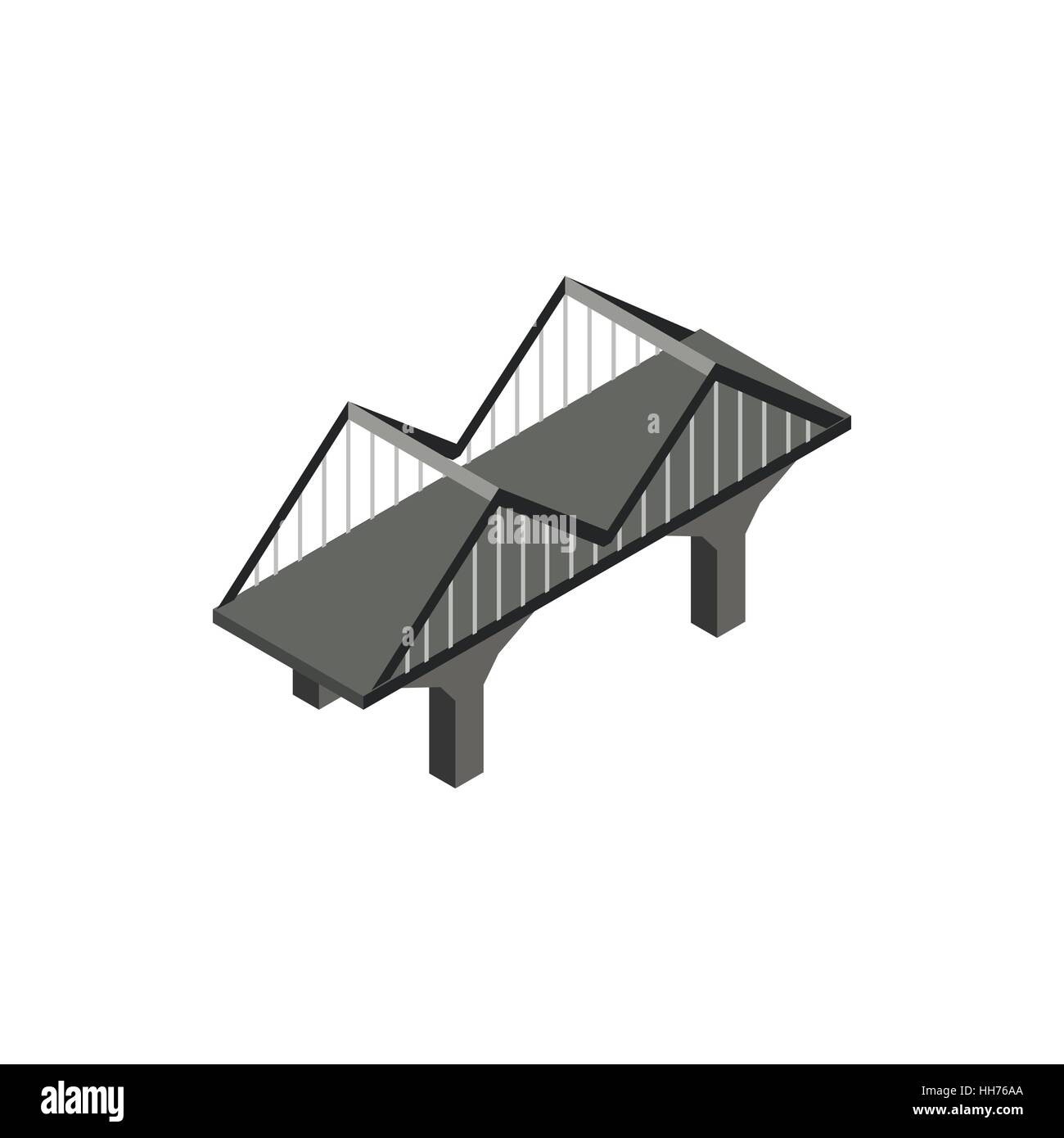 Stone bridge in landscape Cut Out Stock Images & Pictures - Alamy