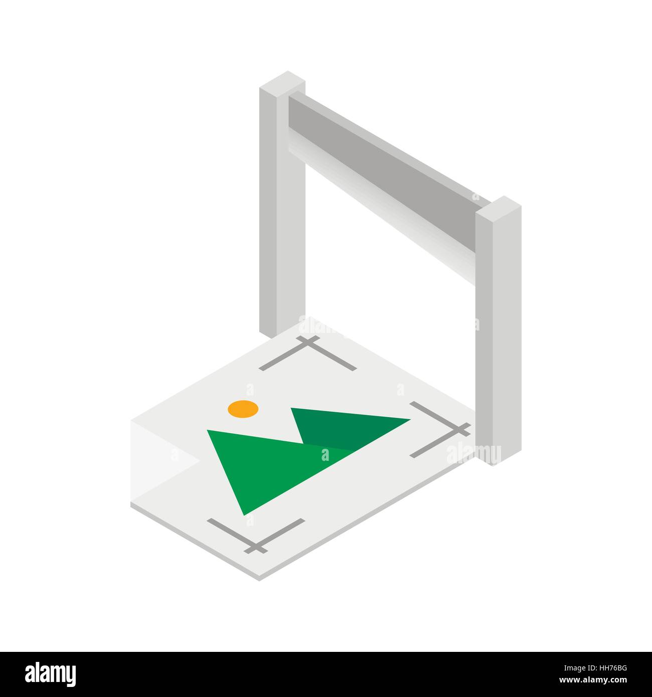 Document printed on a printer icon Stock Vector Image & Art - Alamy