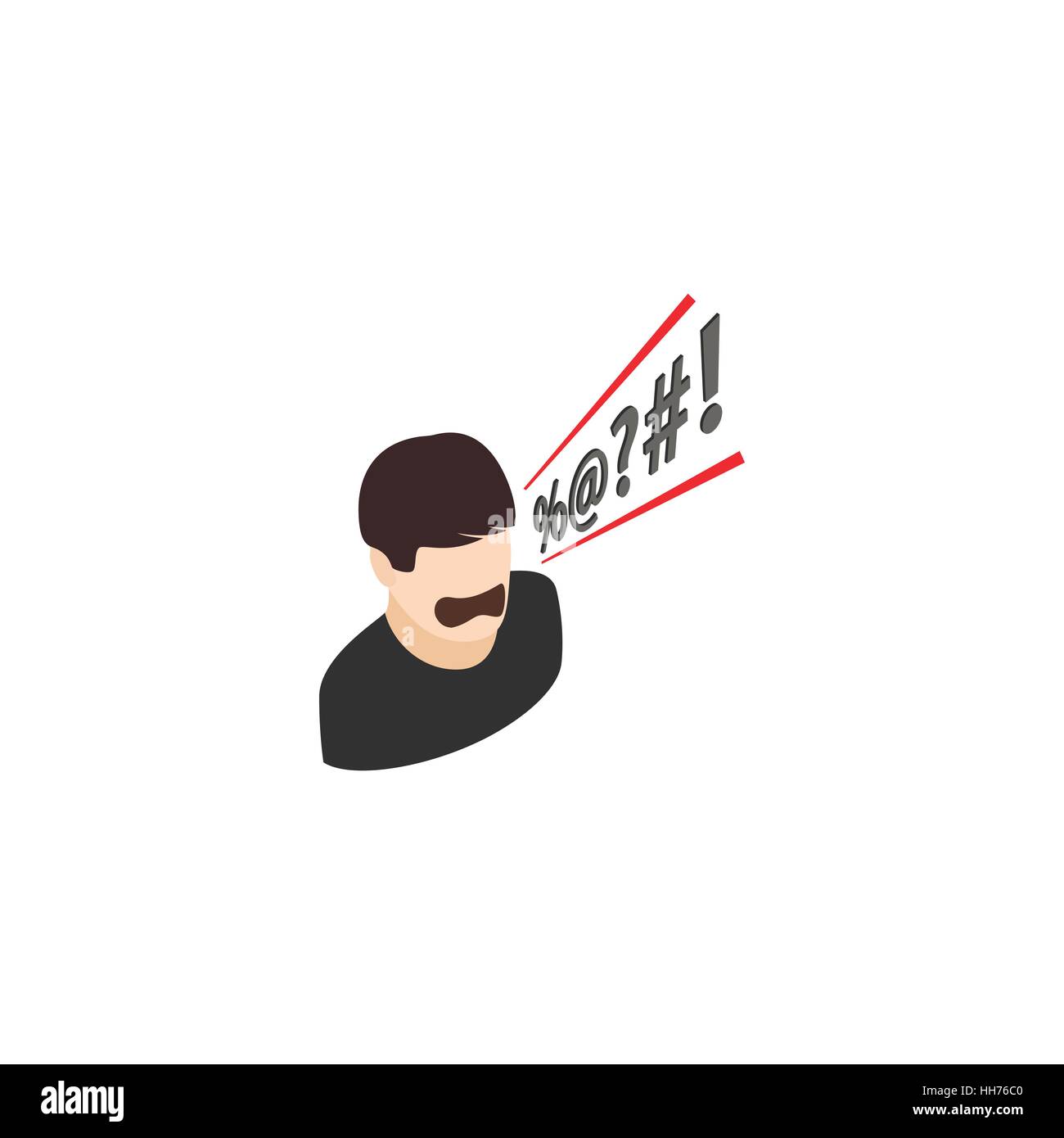 Angry man shouting funny Stock Vector Images - Alamy