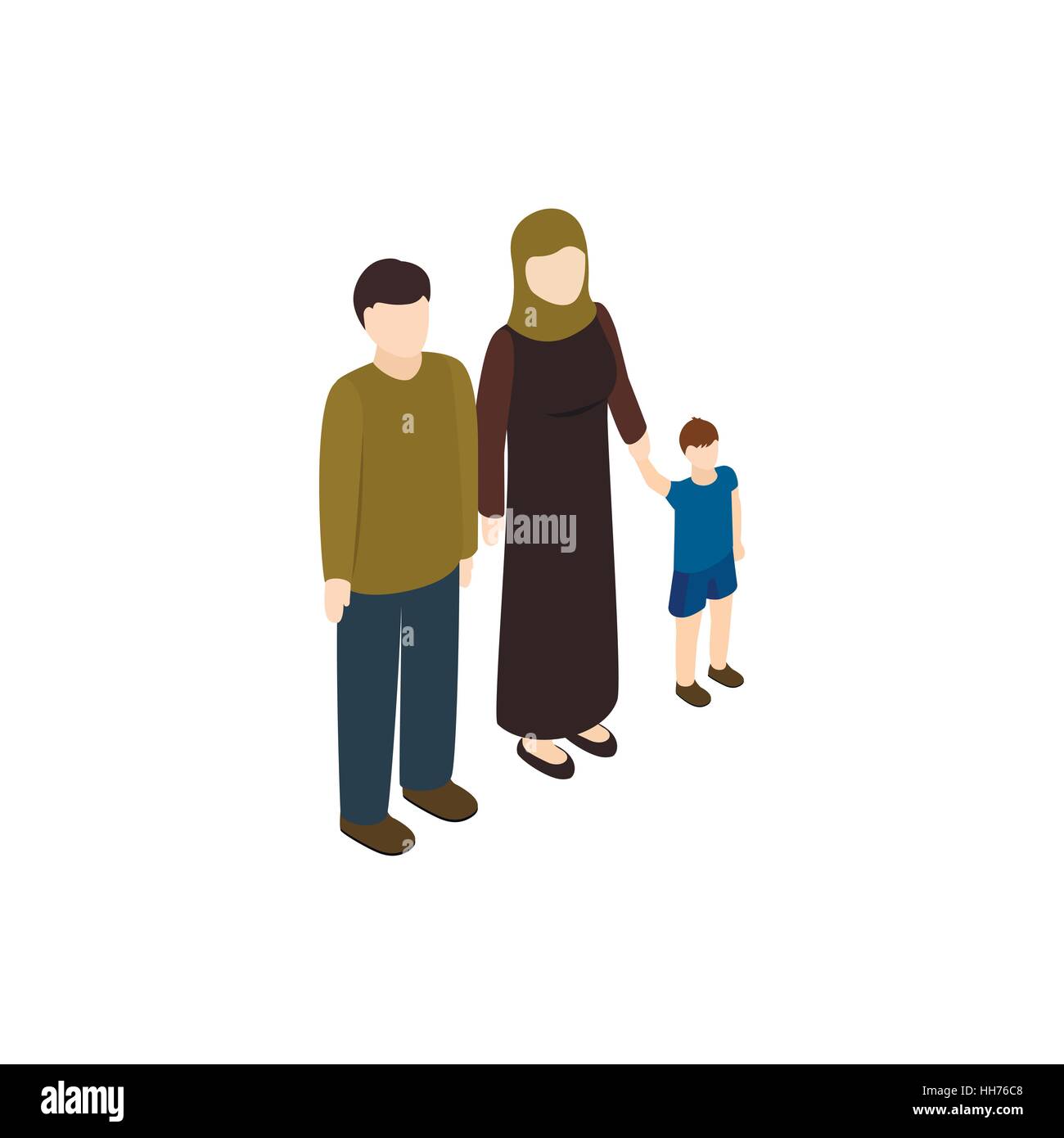 Refugee woman with child Stock Vector Images - Alamy