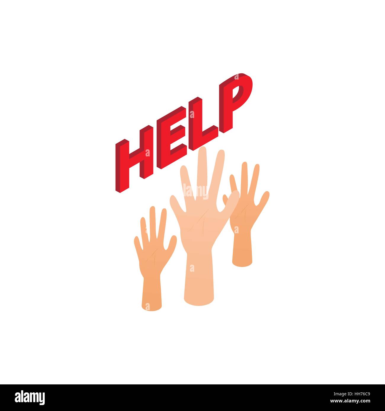 Help people icon, isometric 3d style Stock Vector Image & Art - Alamy