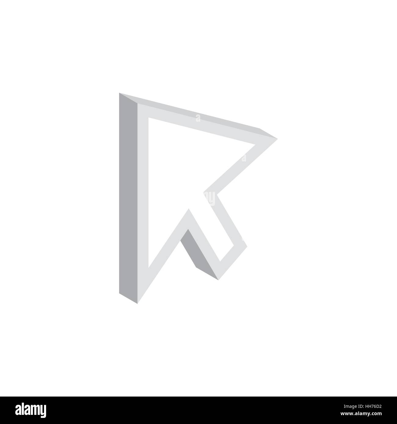 Mouse cursor is over object icon, isometric style Stock Vector Image ...