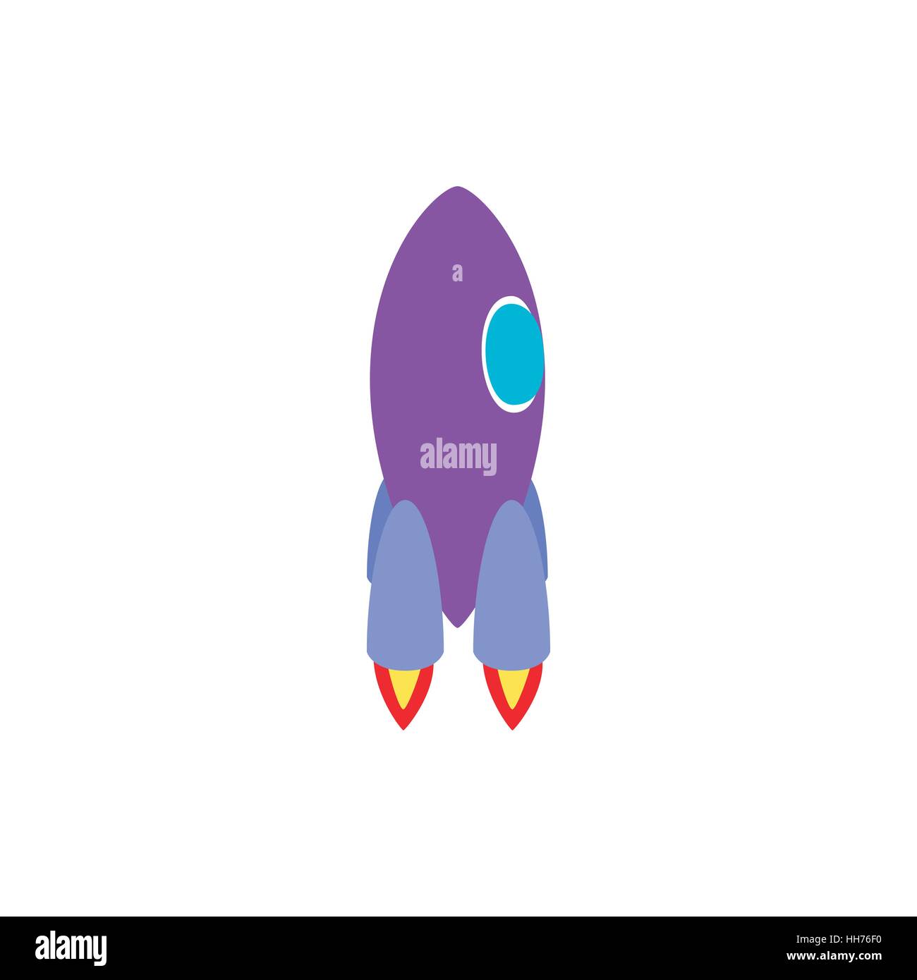 Purple rocket icon, isometric 3d style Stock Vector Image & Art - Alamy