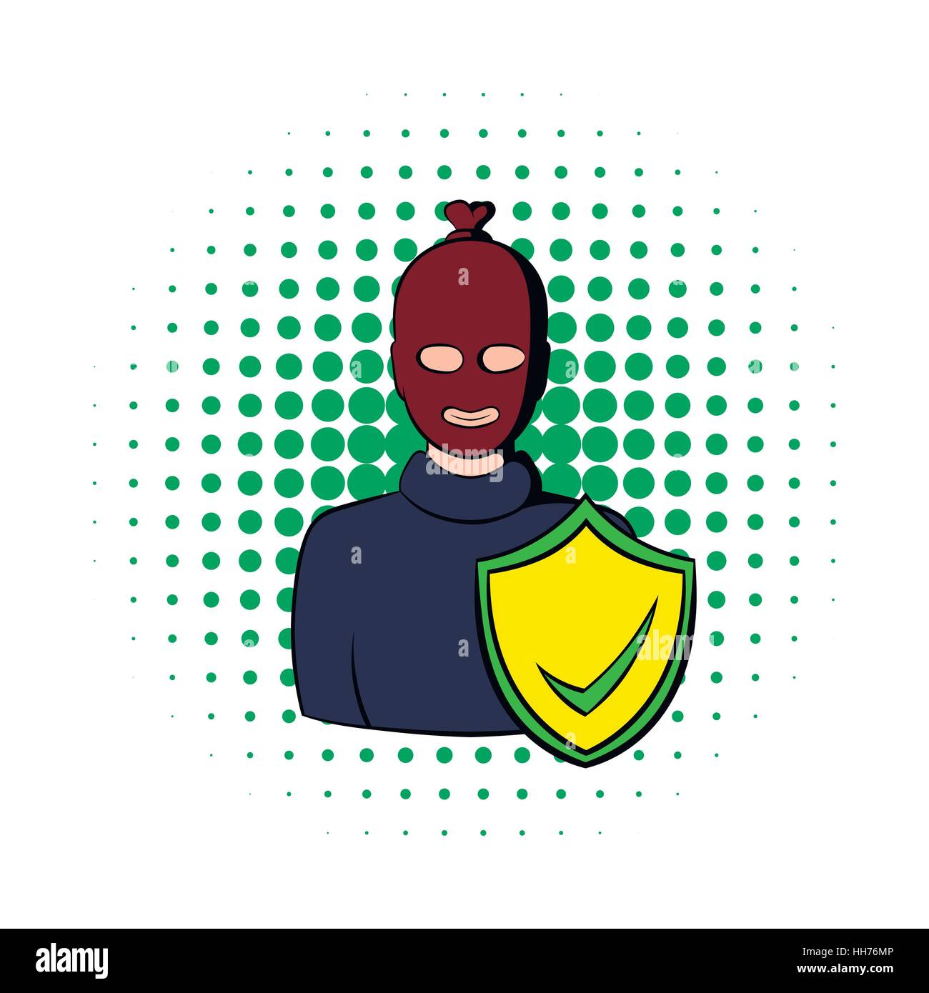 Robbery insurance icon, comics style Stock Vector Image & Art - Alamy