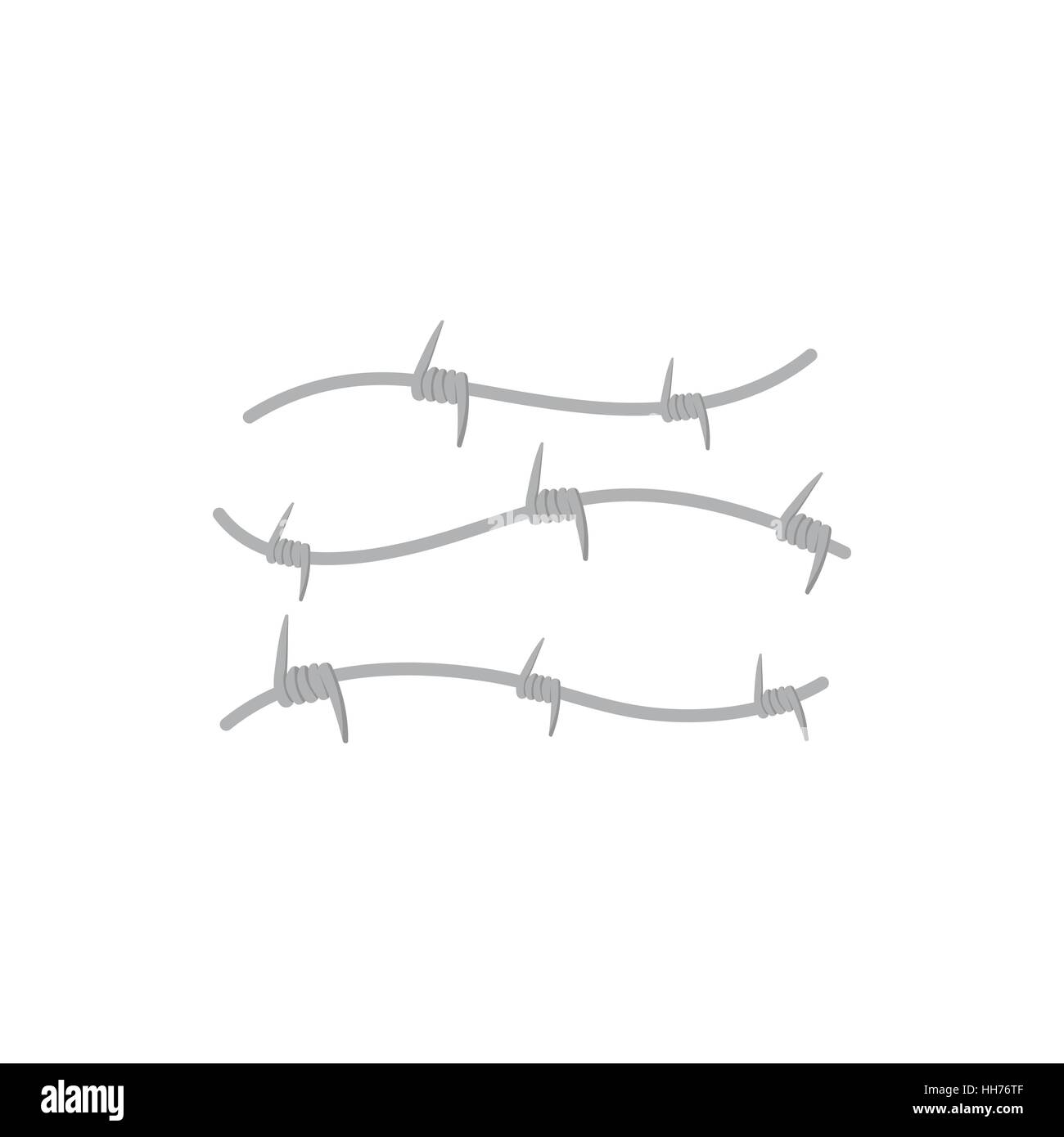 Barbed wire icon, cartoon style Stock Vector Image & Art - Alamy