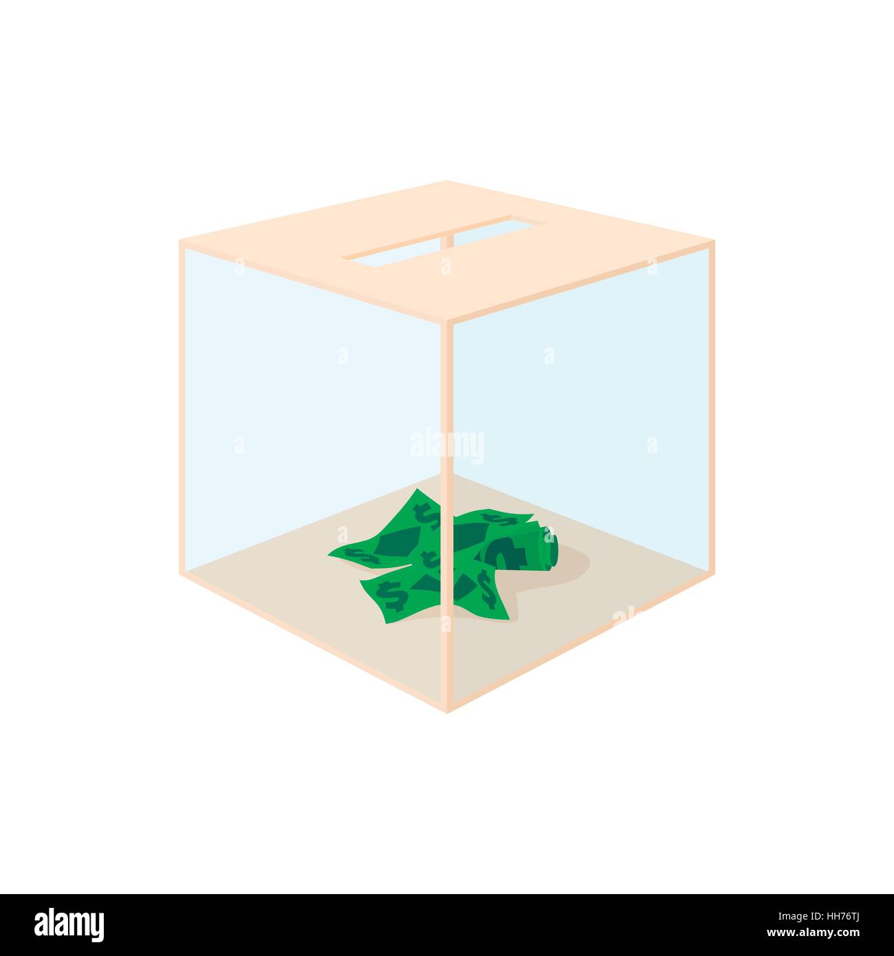Donation box icon, cartoon style Stock Vector Image & Art - Alamy