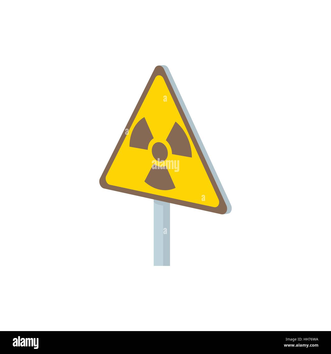 Radiation sign icon in cartoon style Stock Vector Image & Art - Alamy