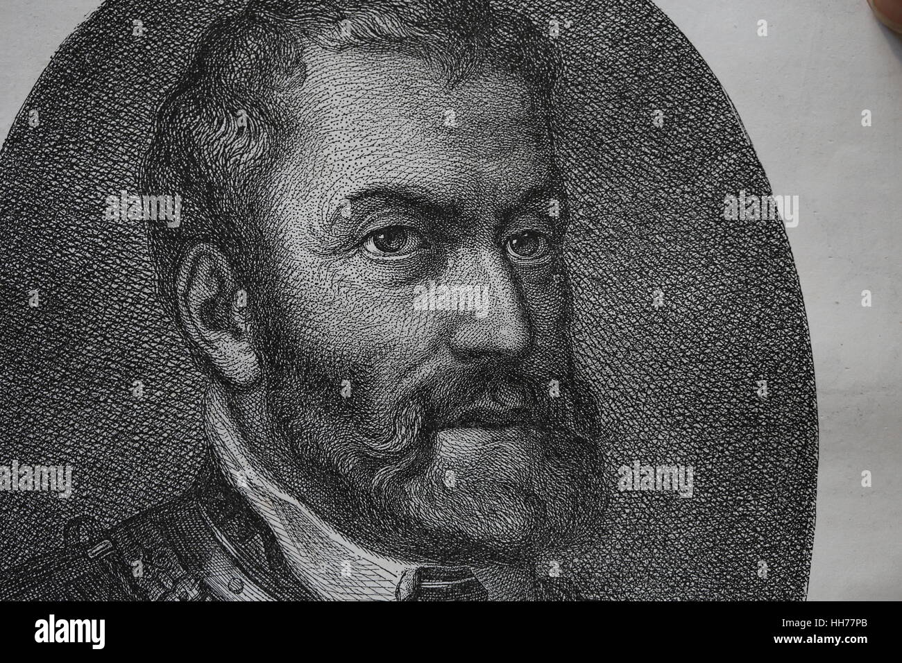 Charles V (1500-1558). Holy Roman Empire from 1519-1554. Engraving ...