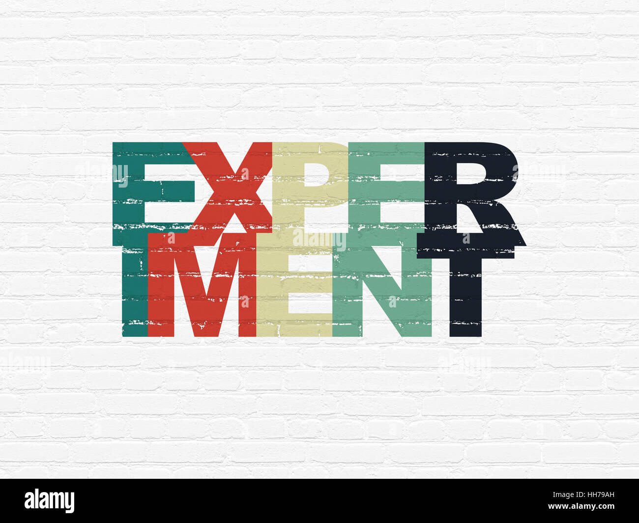 Science concept: Experiment on wall background Stock Photo - Alamy