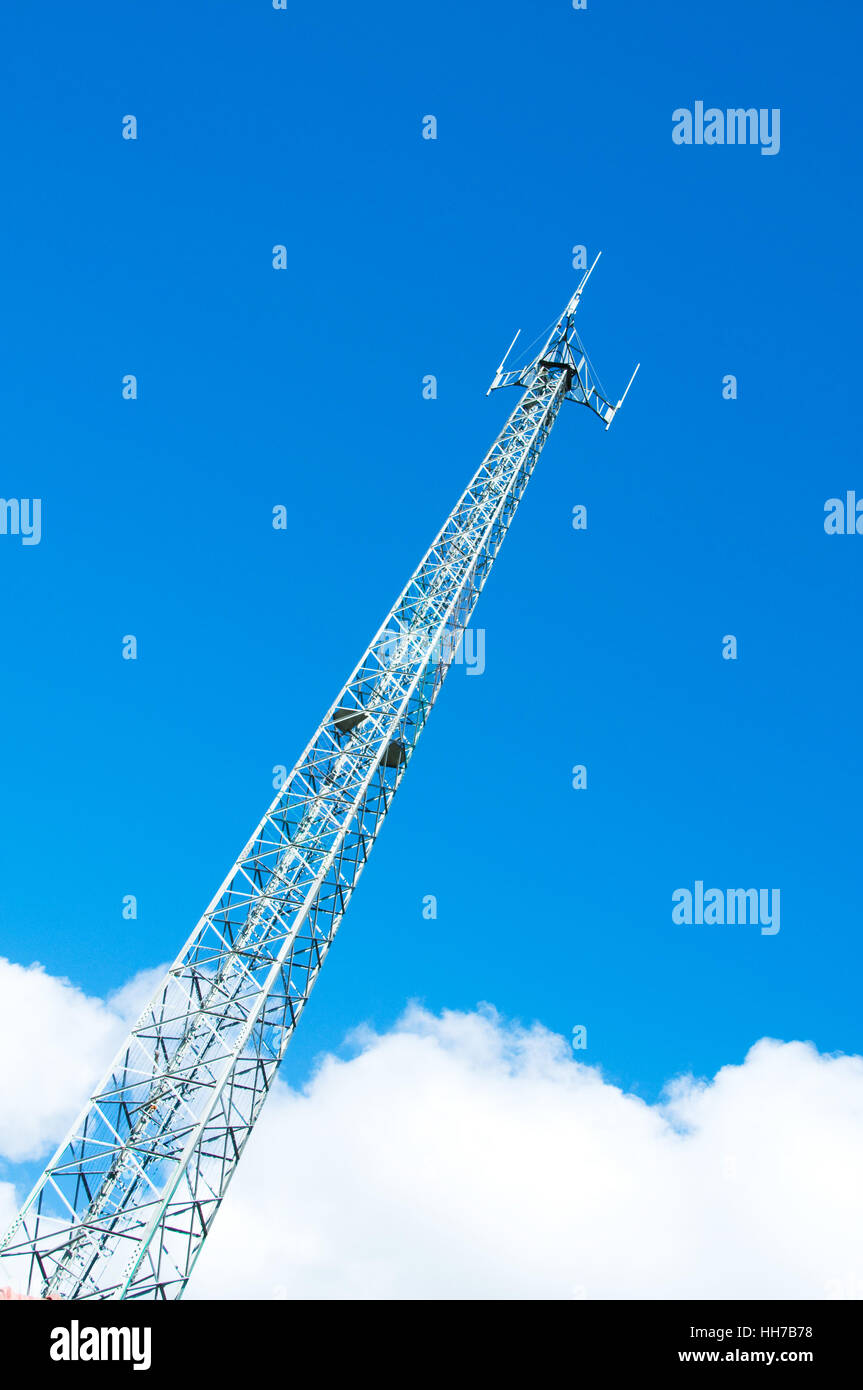 sign, signal, telephone, phone, station, blue, tower, industry ...