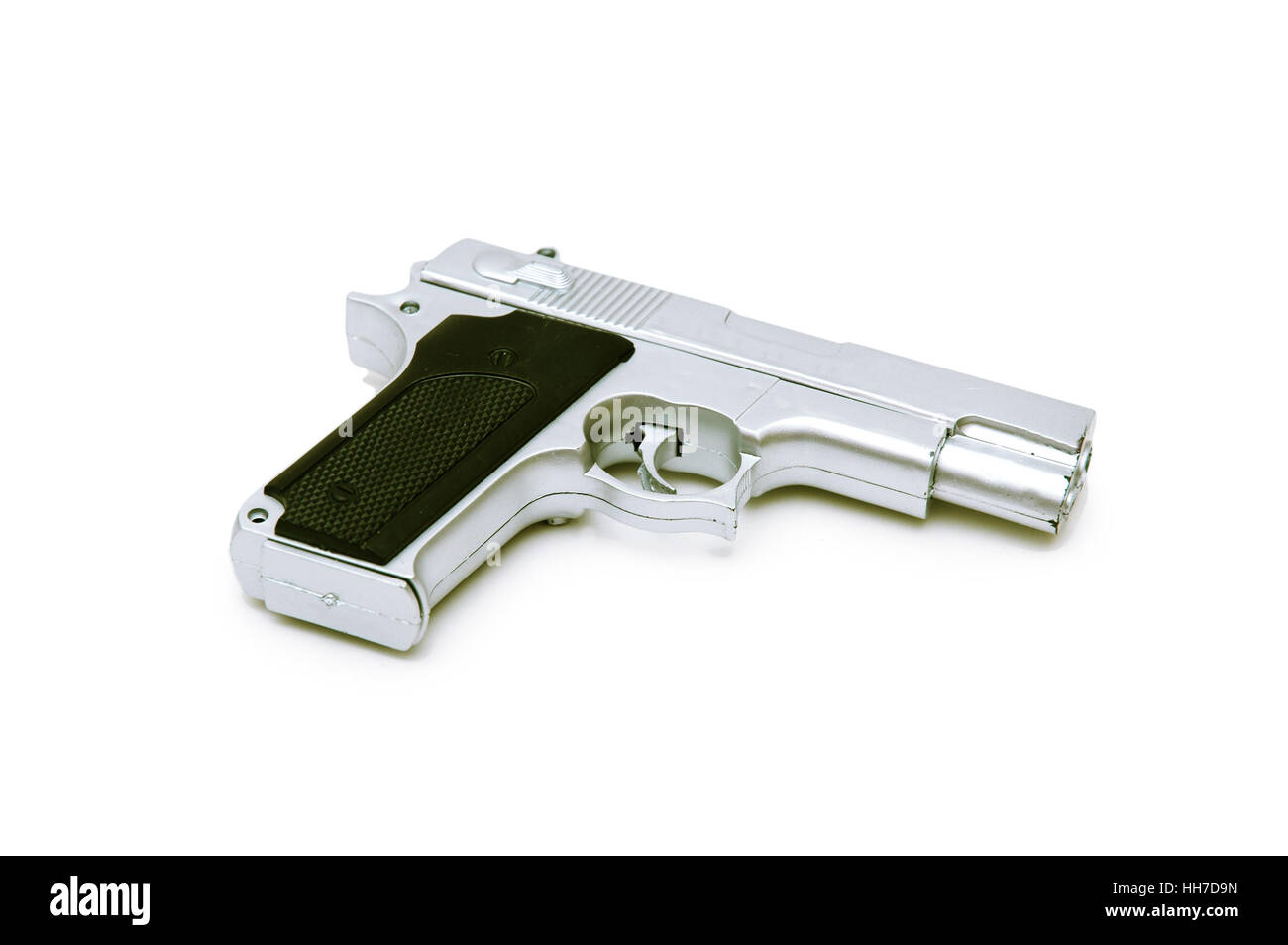 Gun isolated on white background Stock Photo - Alamy