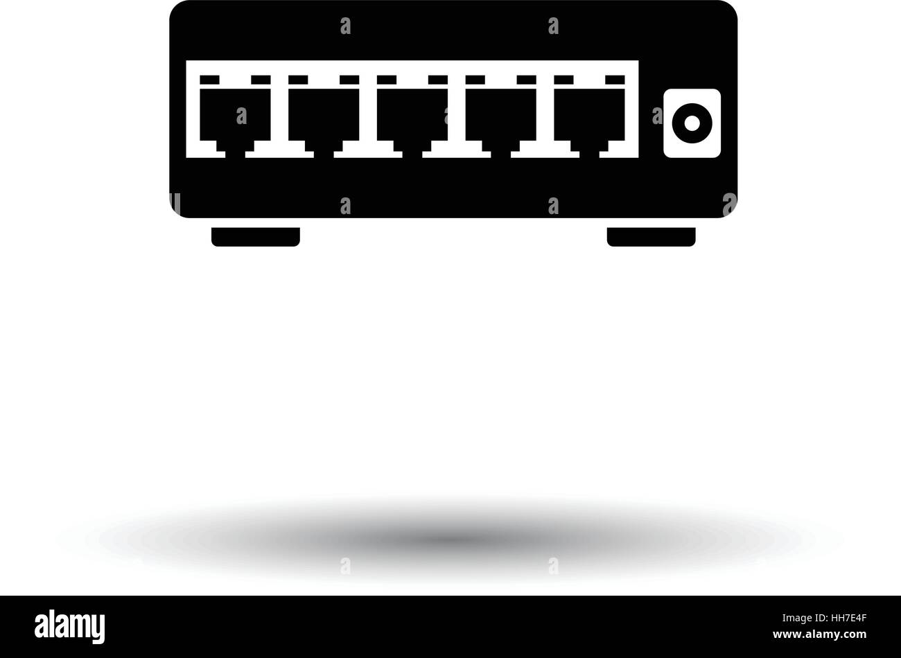 Ethernet switch icon black Stock Vector Images - Alamy