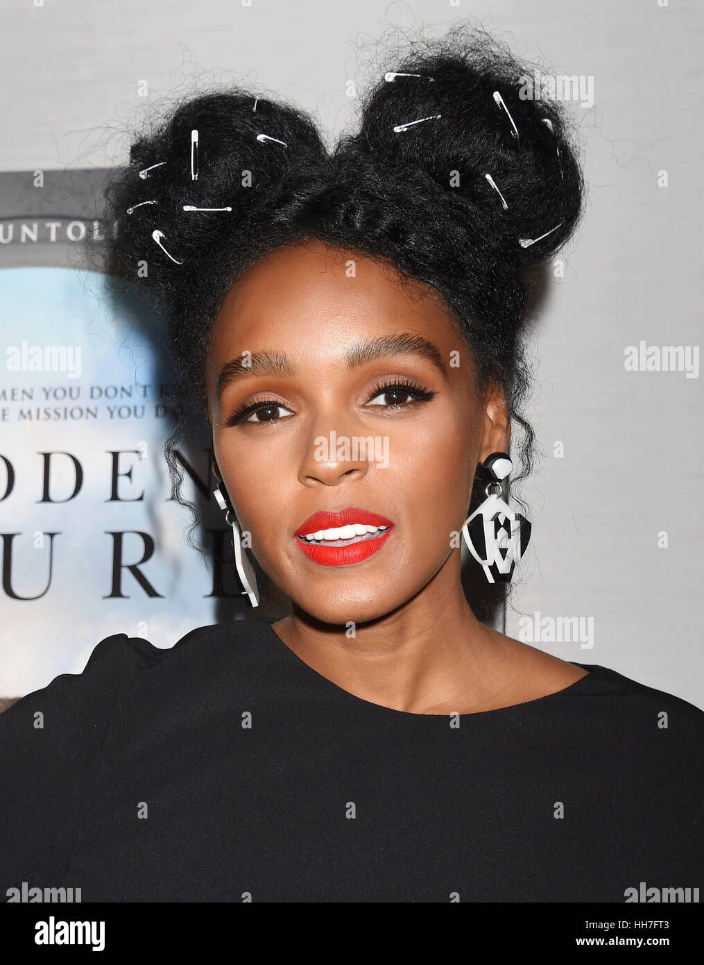 JANELLE MONÁE US singer and film actress in January 2017. Photo Jeffrey ...