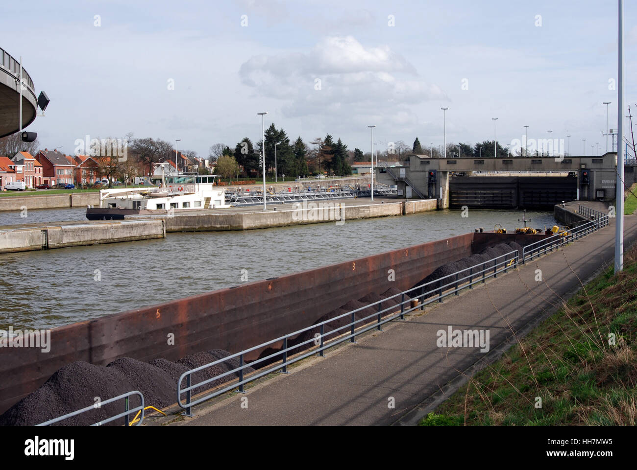 navigation, ship, hydraulic, canal, shipping, river, water, sailing ...