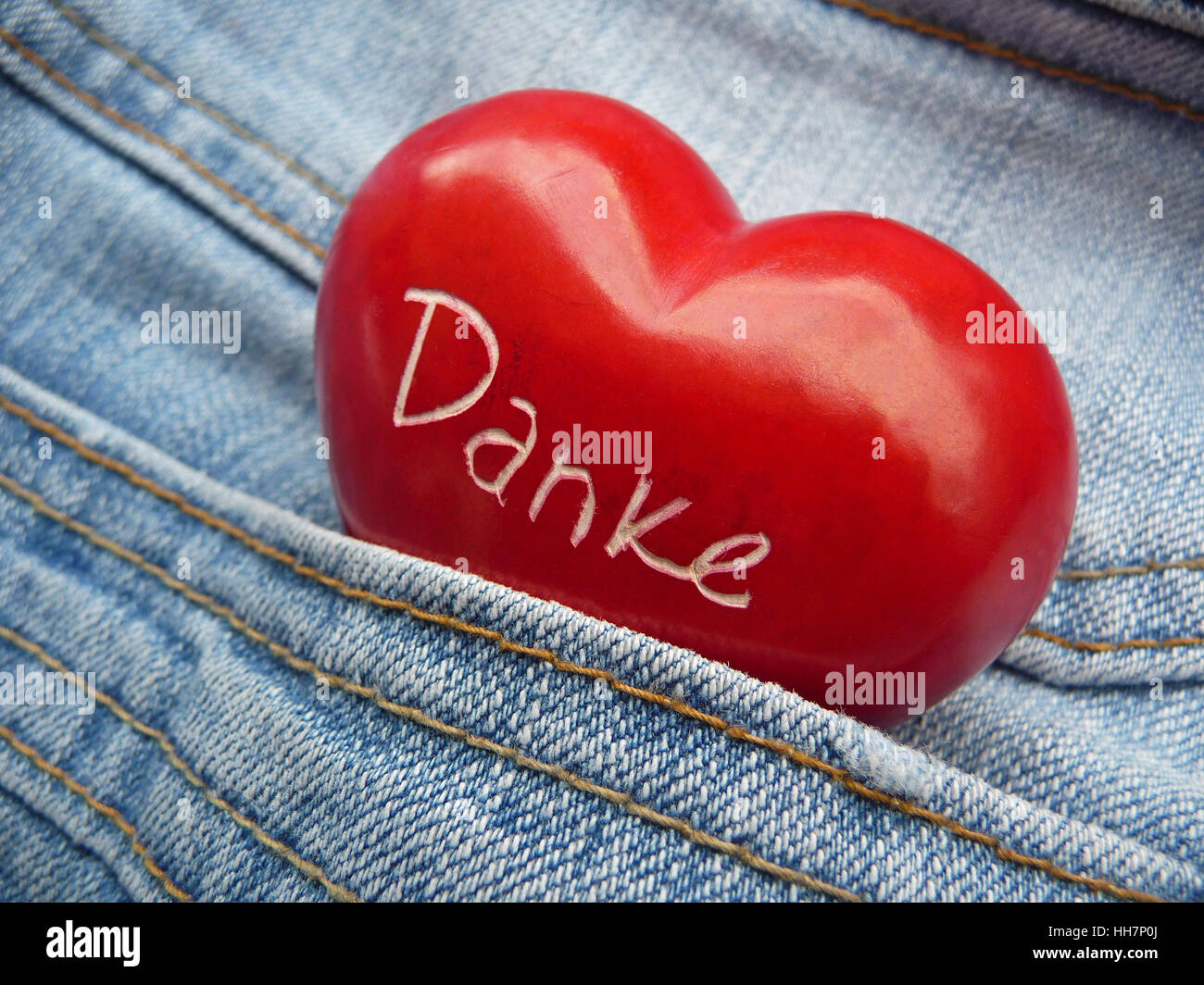 thanks in jeans pocket Stock Photo - Alamy
