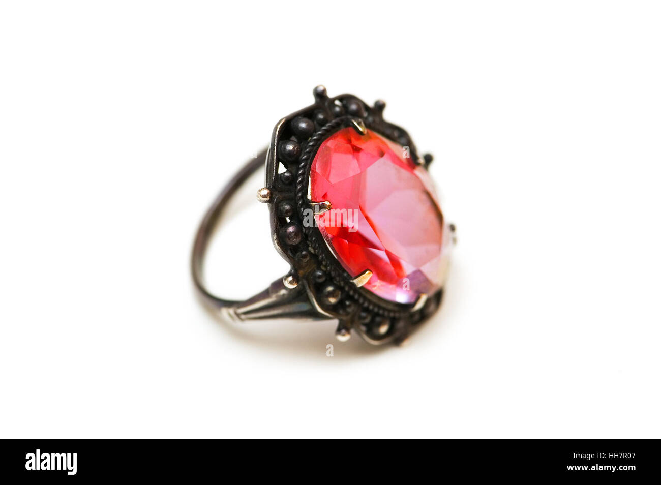 Golden bracelet red stone Cut Out Stock Images & Pictures - Alamy