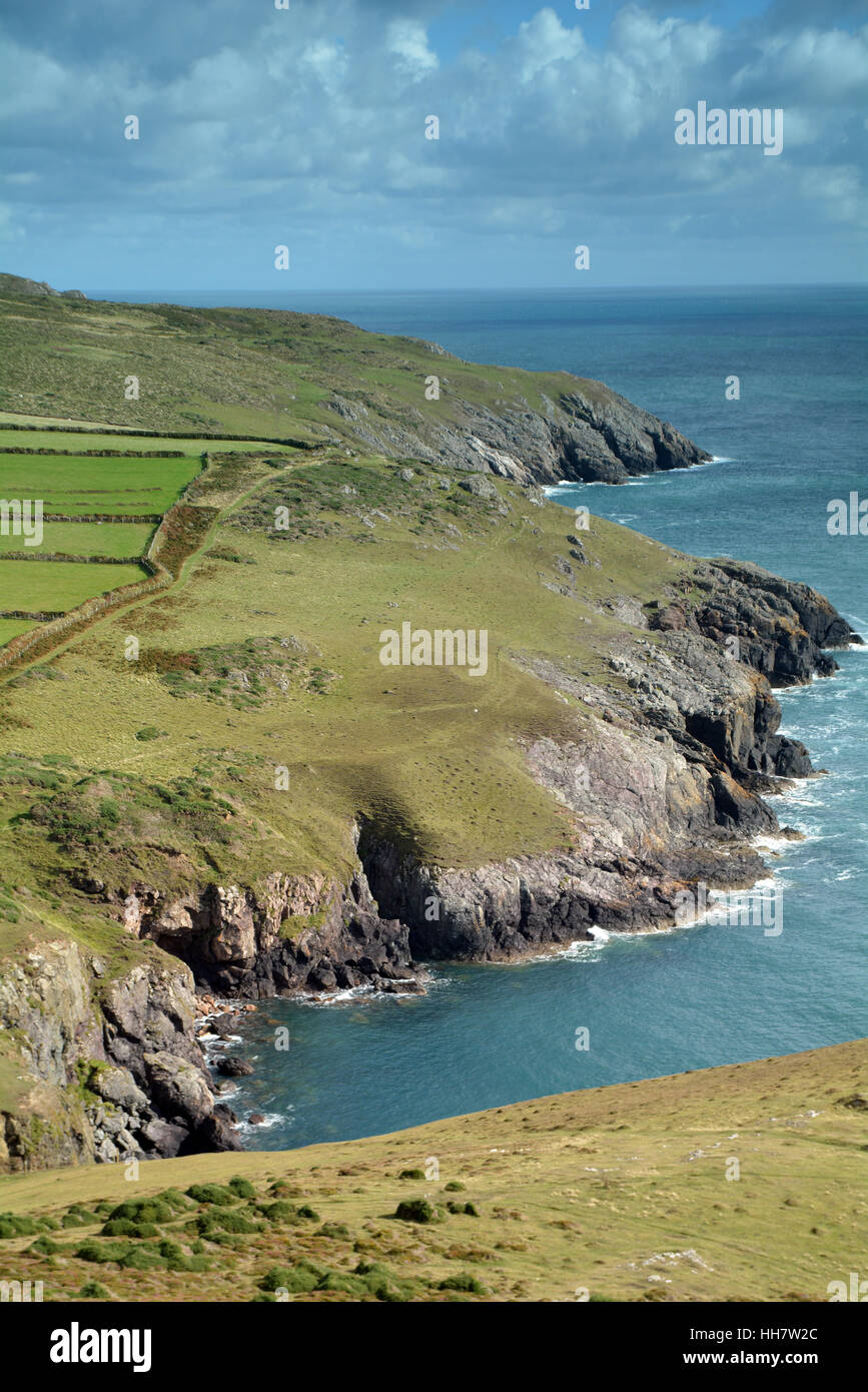 Cliffs at Pen y Cill Llyn Peninsula Stock Photo - Alamy